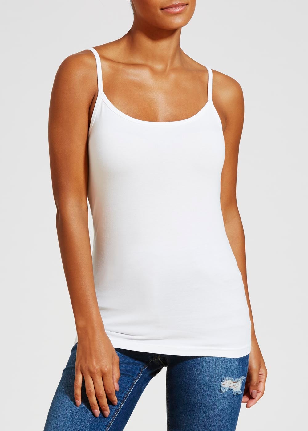 Buy White Essential Cami Top Online in Jordan from Matalan