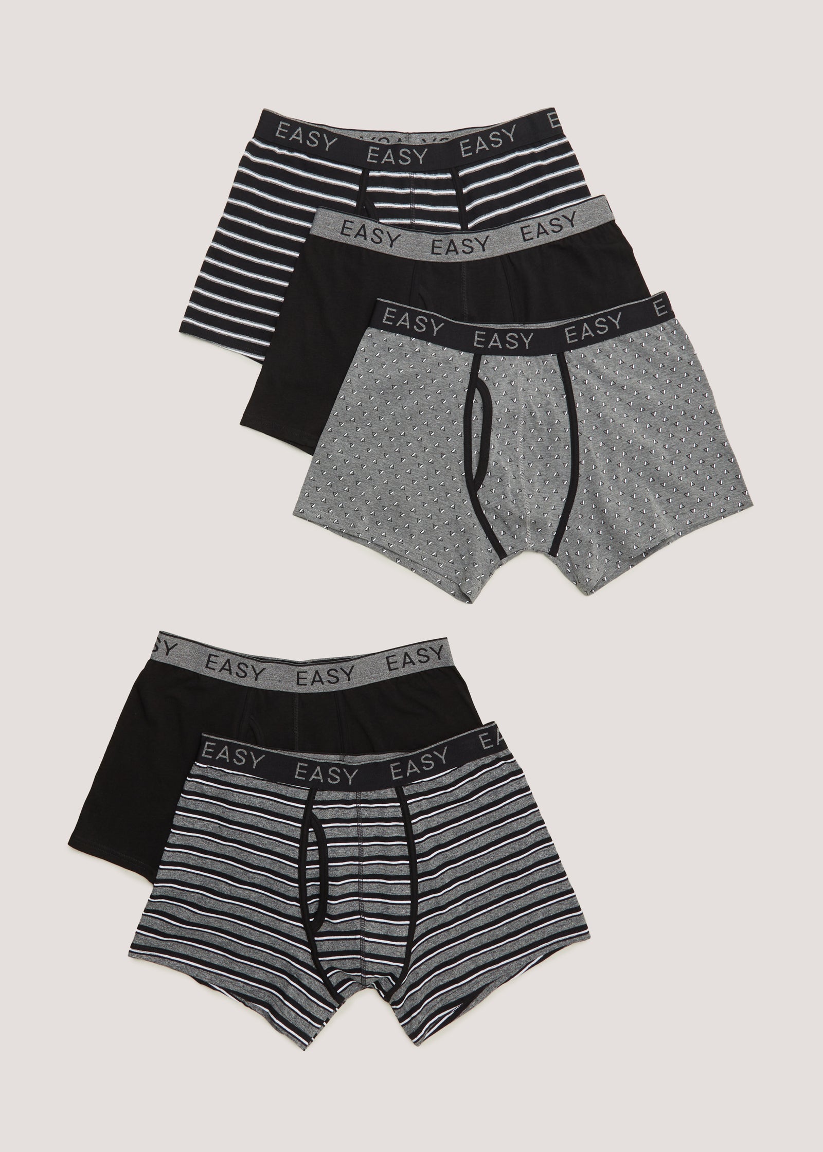 Buy 5 Pack Monochrome Keyhole Trunks Online in UAE - bfab