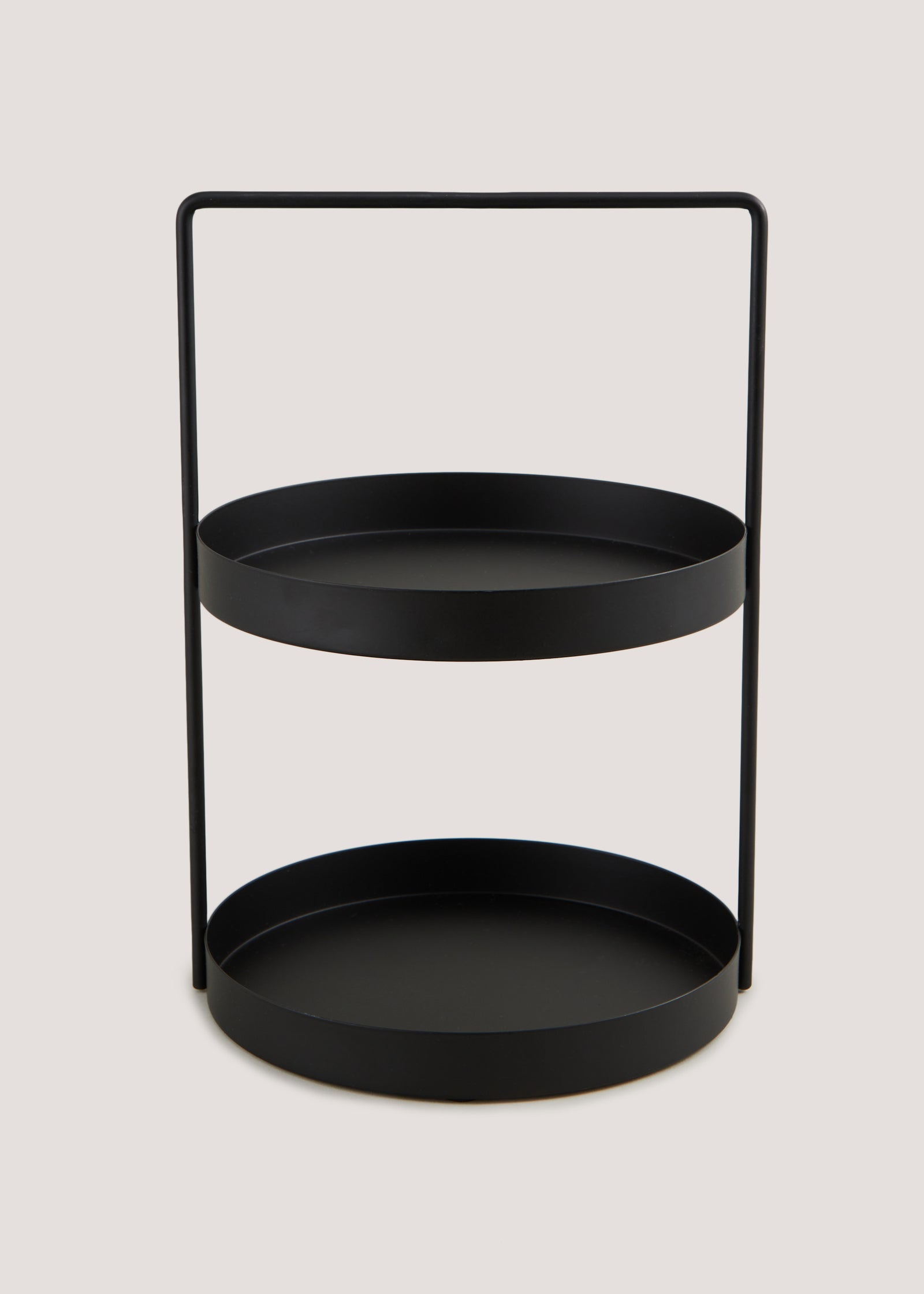 Buy Metal 2 Tier Circle Caddy (30cm x 20cm x 21cm)-Black Online in ...