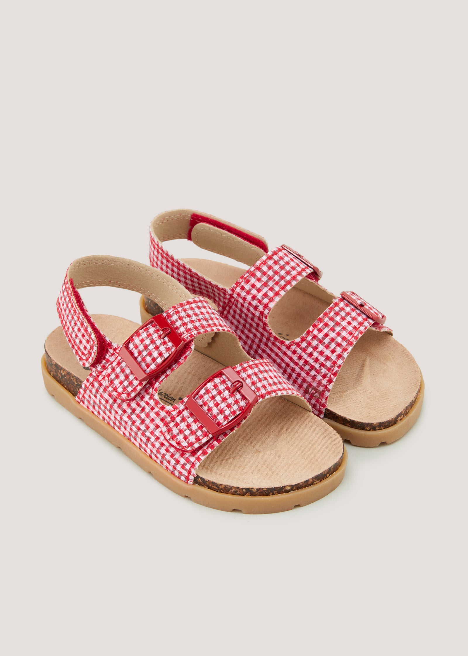 Buy Girls Red Gingham Footbed Sandals (Younger 4-12) Online in UAE from ...
