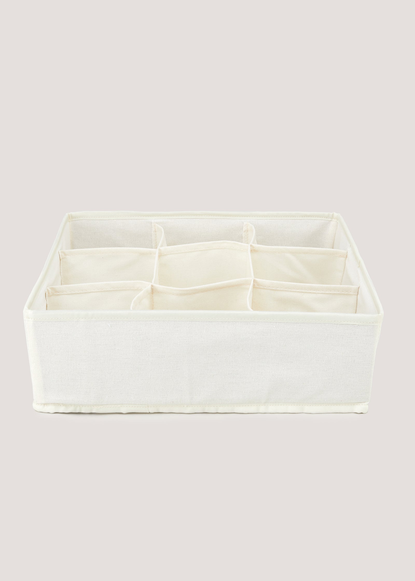 اشتر Cream Canvas Wardrobe Organiser (35cm x 30cm x 11cm) في من ماتالان
