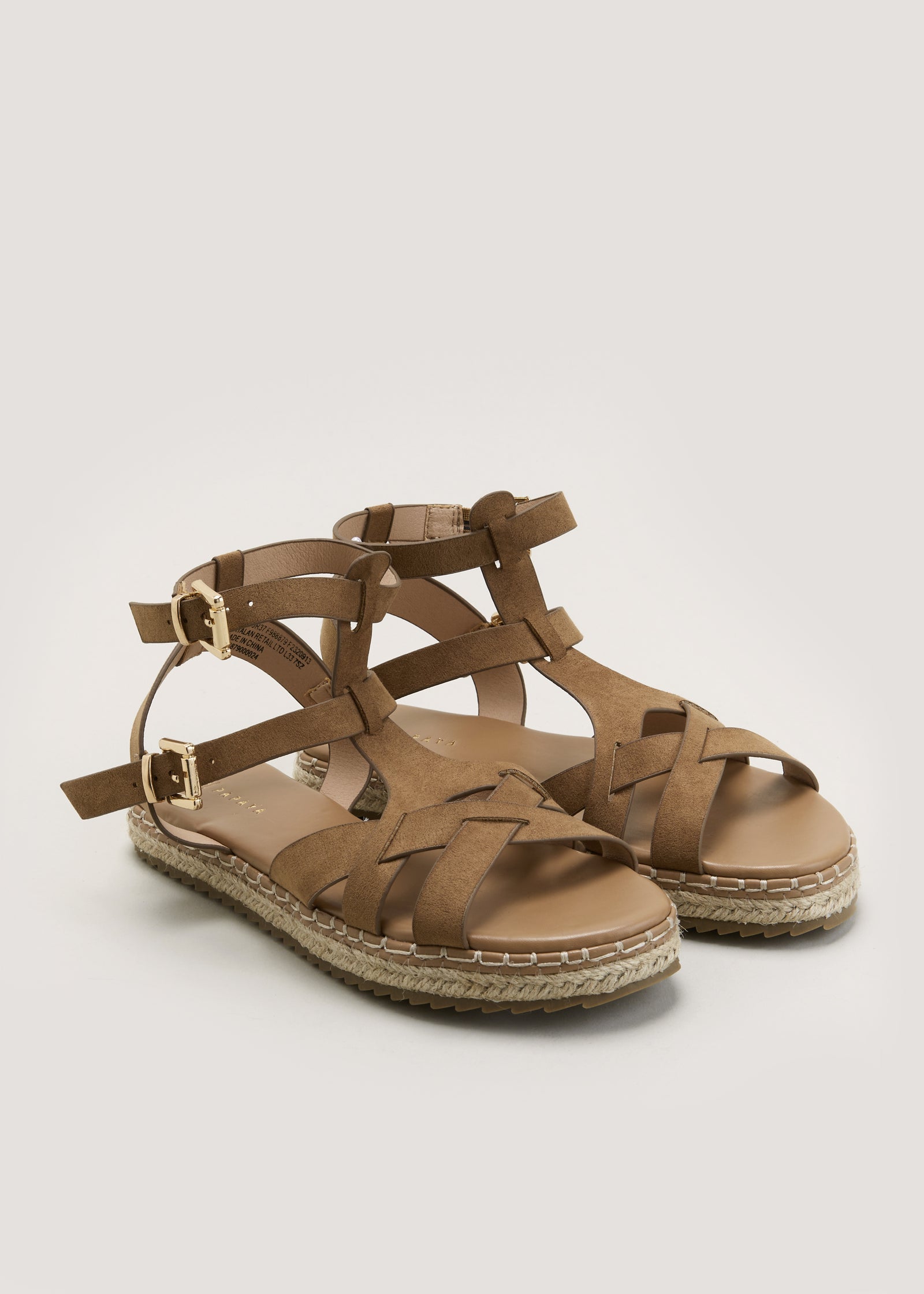Buy Taupe Gladiator Sandals Online in Qatar from Matalan