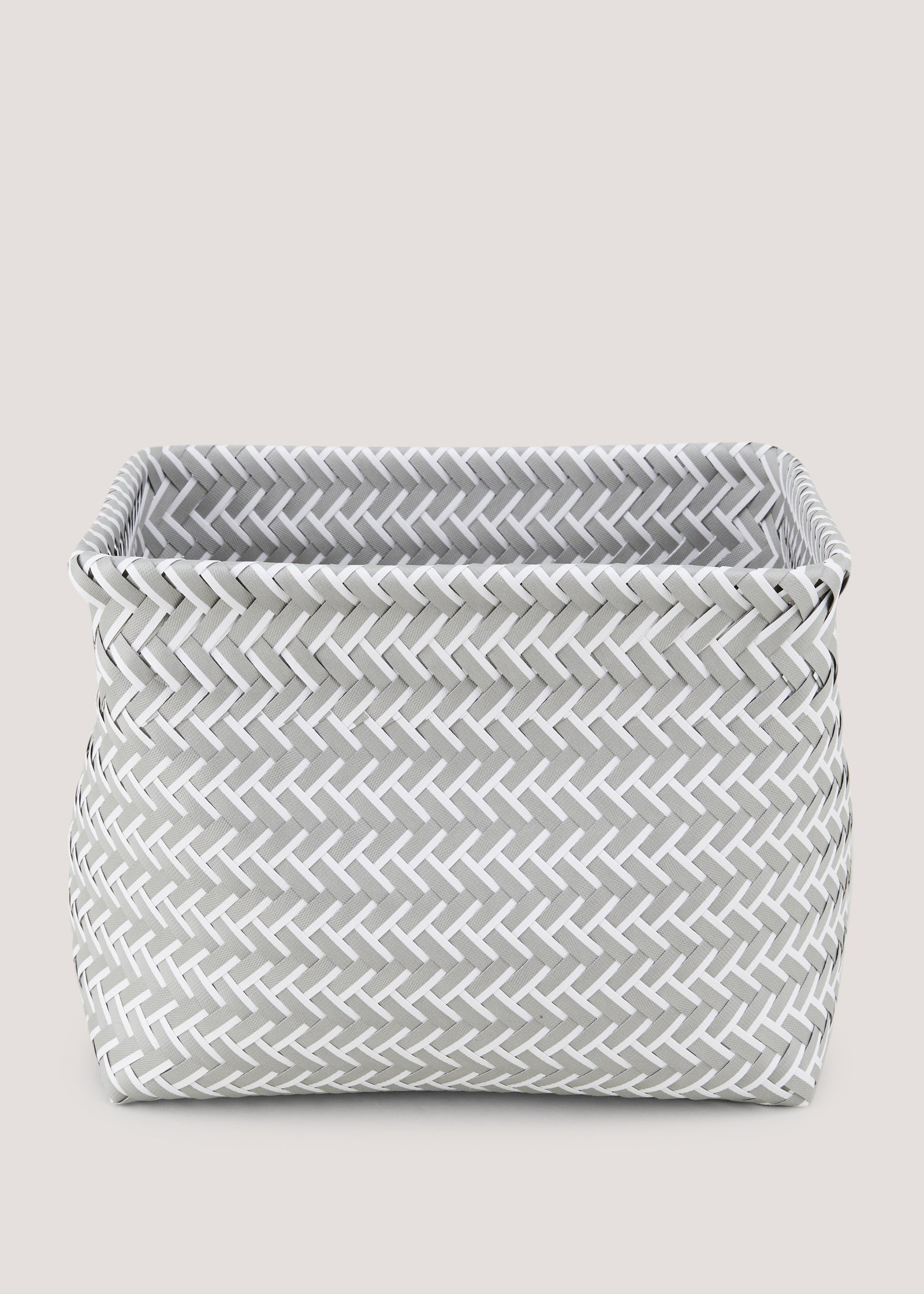 Buy Plastic Storage Basket-Grey-One Size Online in UAE from Matalan
