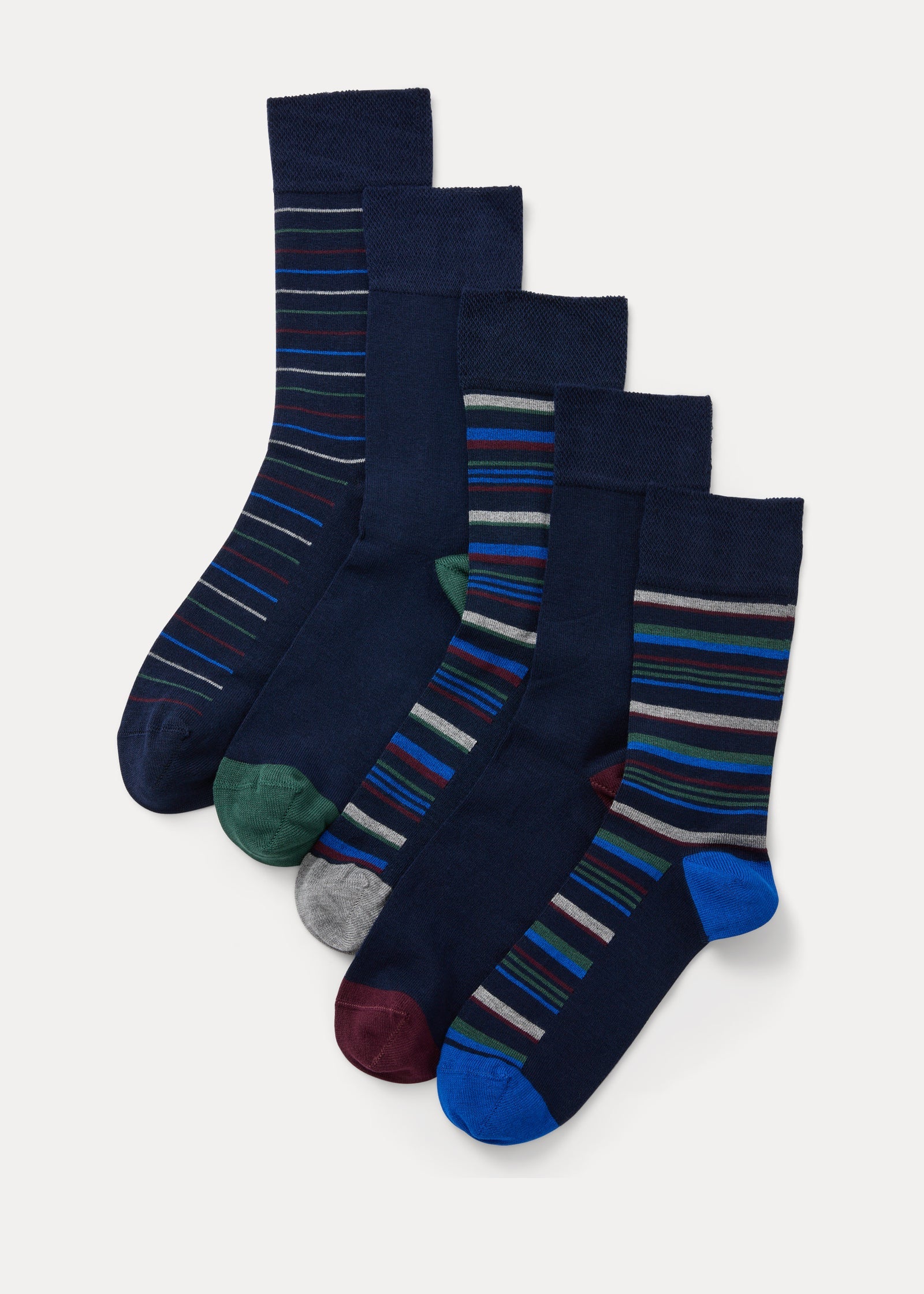 Buy 5 Pack Navy Flexi Top Socks Online in UAE from Matalan