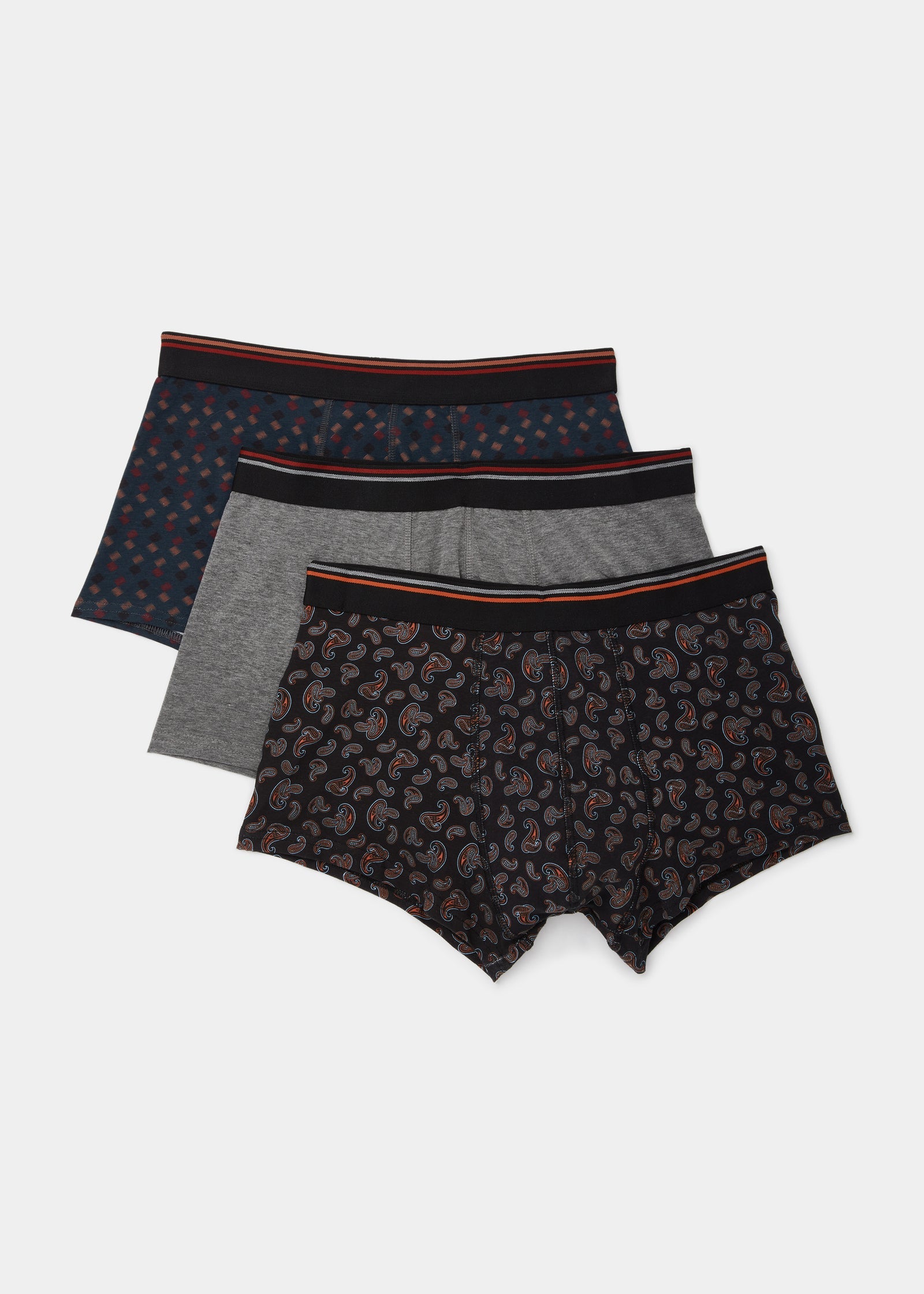 Buy 3 Pack Print Keyhole Trunks Online in Saudi Arabia from Matalan