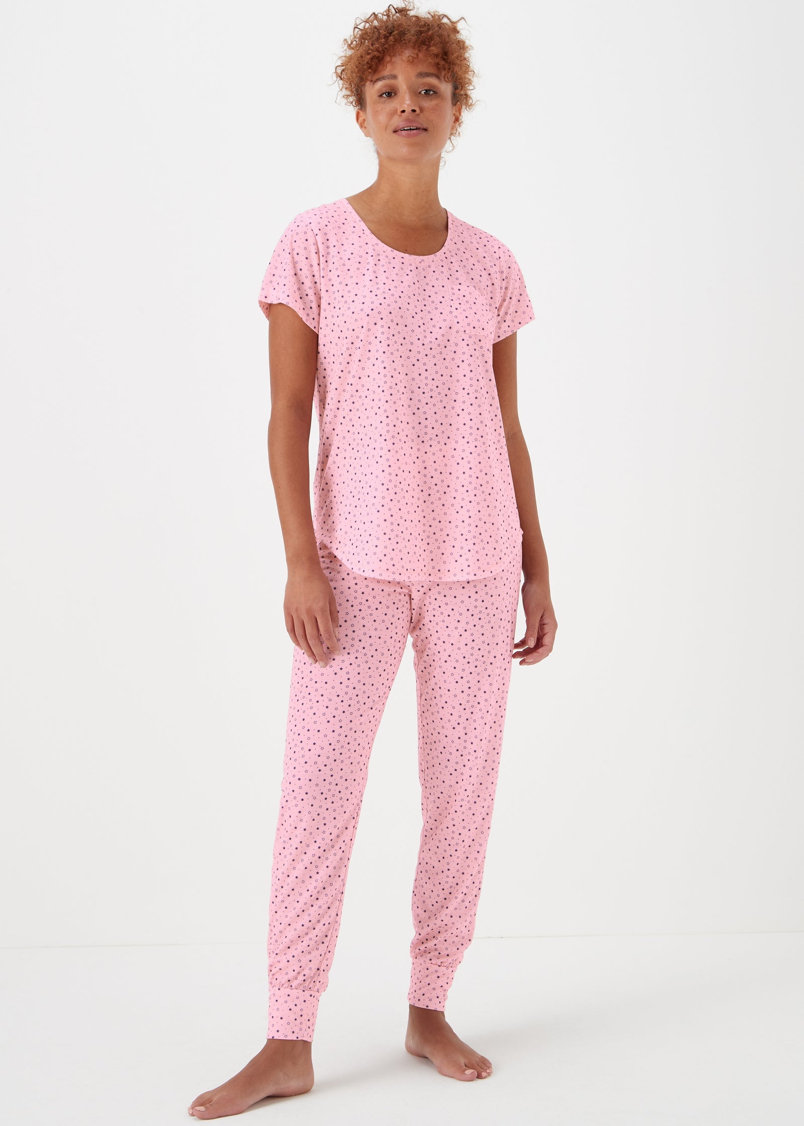 Buy Pink Spot Capri Pyjama Set Online in Jordan from Matalan