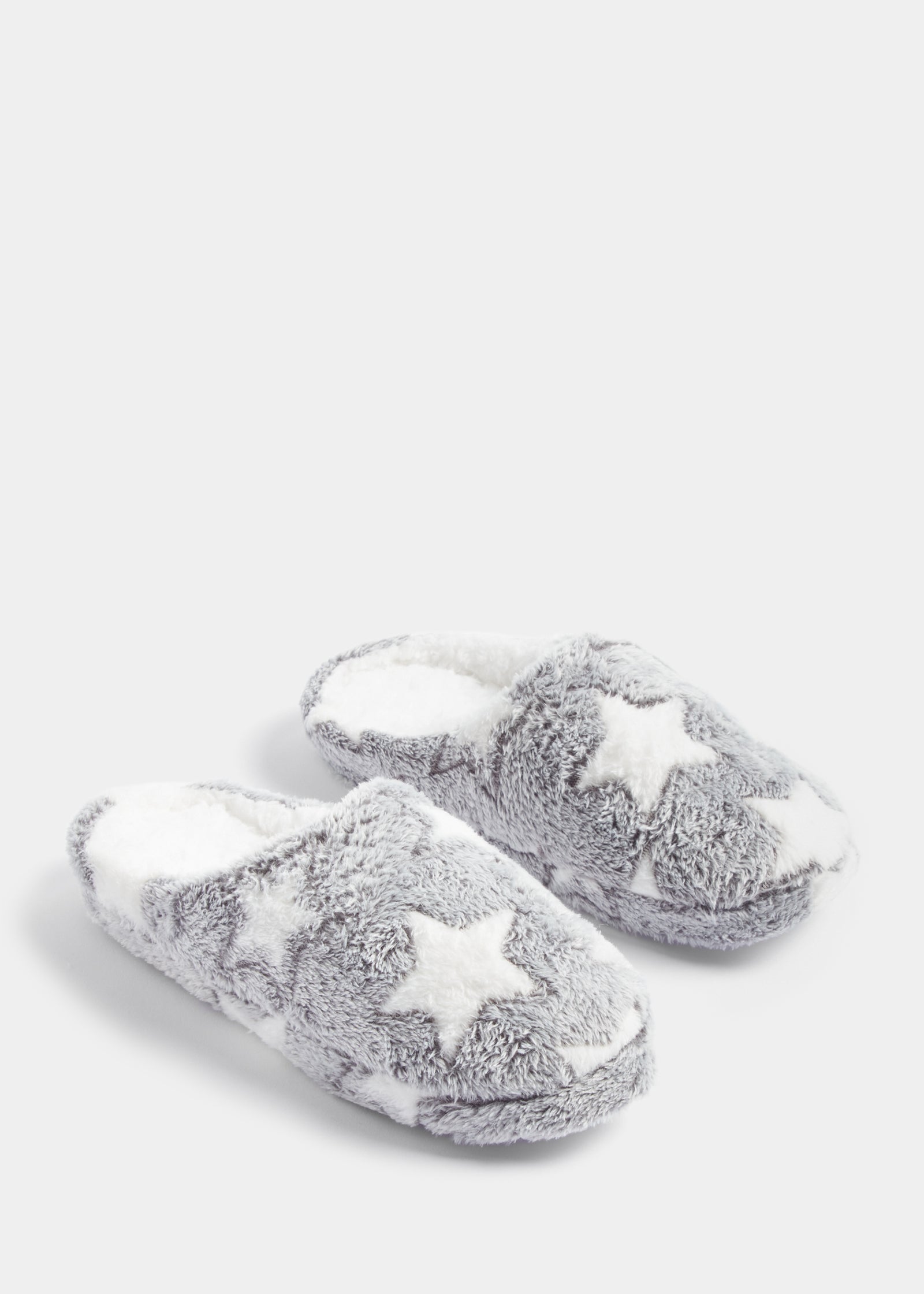 Buy Grey Star Print Mule Slippers Online in UAE from Matalan