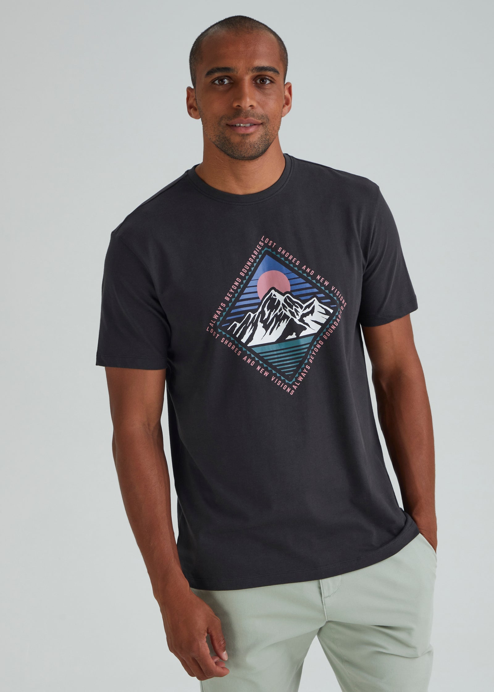 Buy Graphite Beyond Boundaries Graphite T-Shirt Online in Saudi Arabia ...