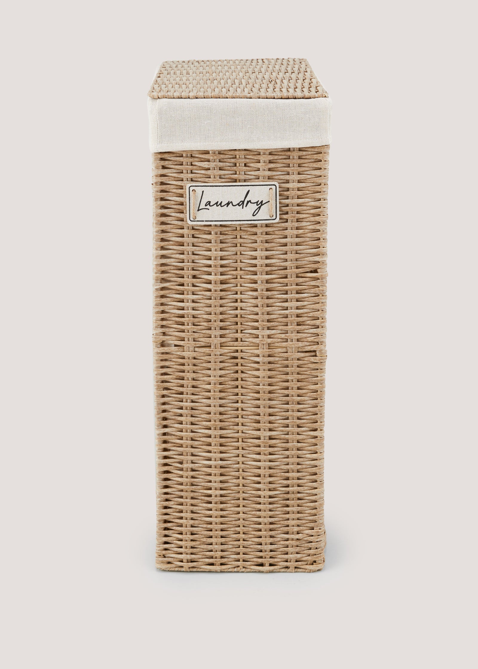 Buy Plastic Wicker Slim Laundry Basket Online in Oman - bfab