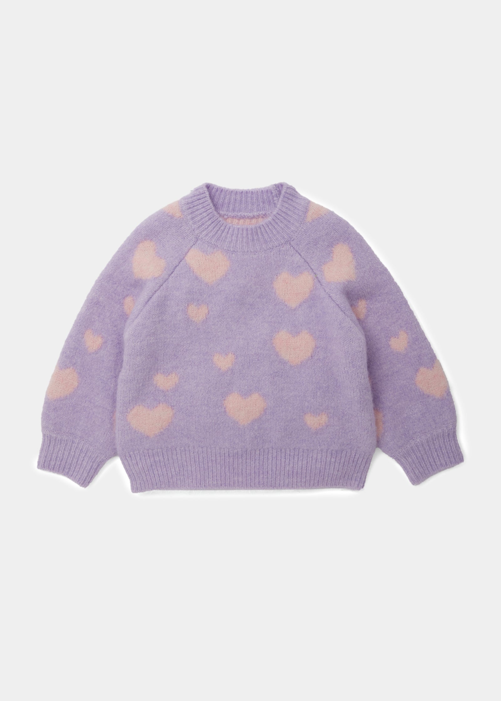 Buy Girls Lilac Heart Jumper (9mths-6yrs) Online in UAE from Matalan