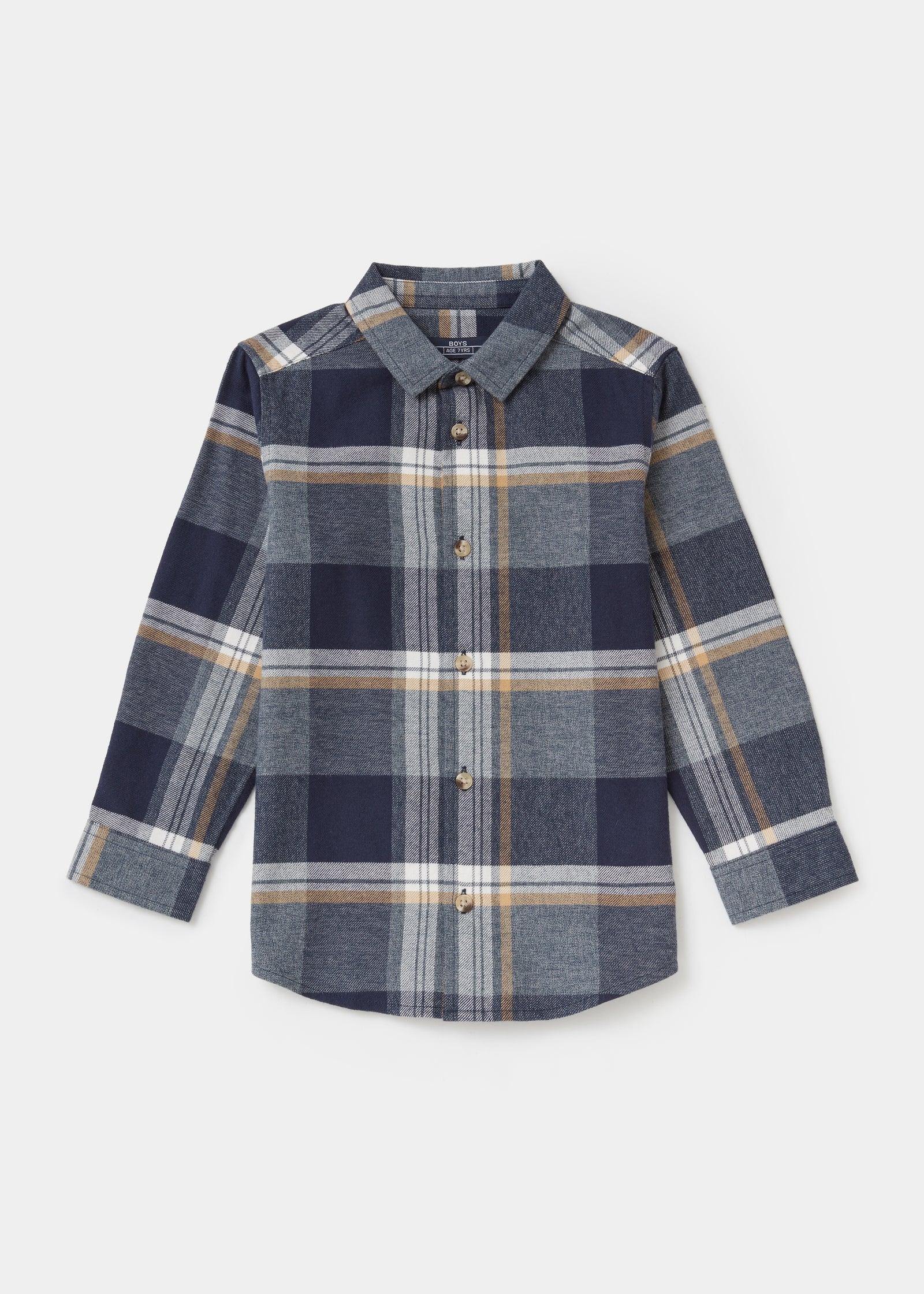 Buy Boys Mini Me Blue Check Shirt Online in Bahrain from Matalan