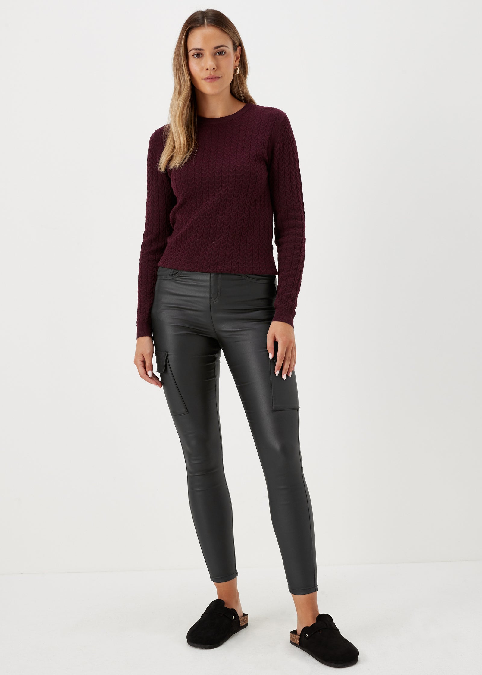 Buy Black Coated Cargo Jeans Online in Jordan from Matalan