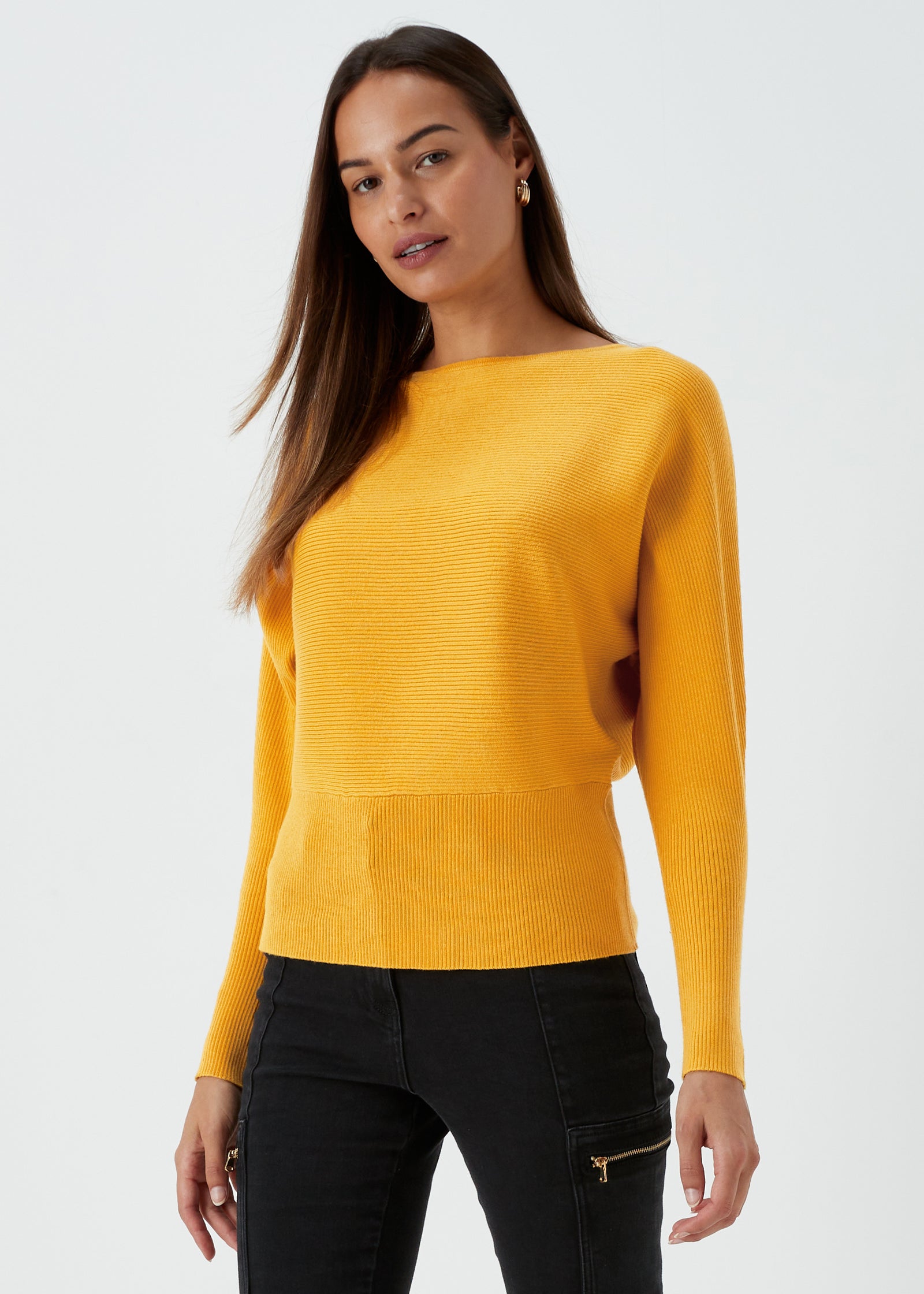 Buy Et Vous Mustard Batwing Jumper Online in Jordan from Matalan
