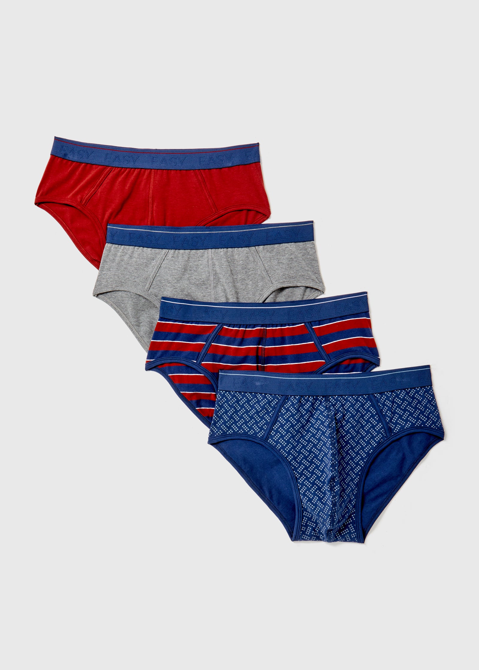 Buy 4 Pack Plain & Print Briefs Online in Jordan from Matalan