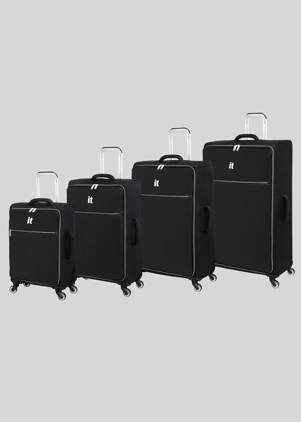 Buy IT Luggage Black Navigator Soft Shell Suitcase Online in UAE - bfab