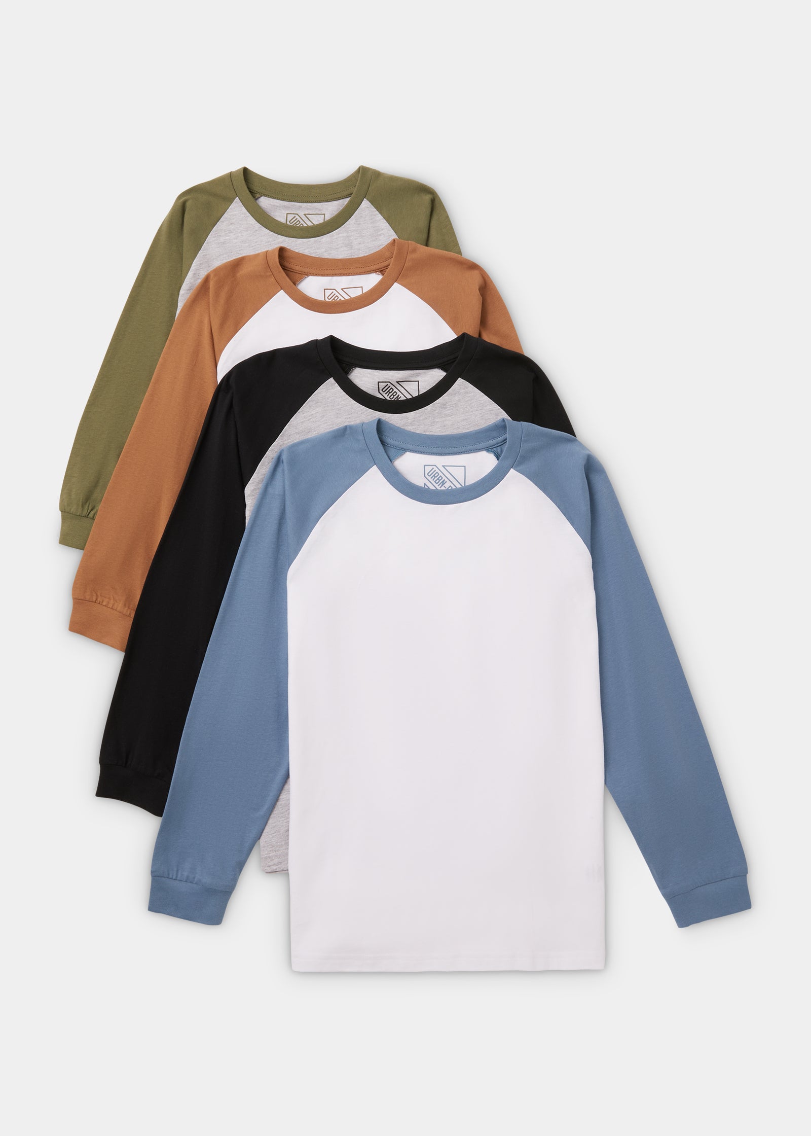 Buy Boys 4 Pack Raglan Long Sleeve T-Shirts Online in UAE from Matalan