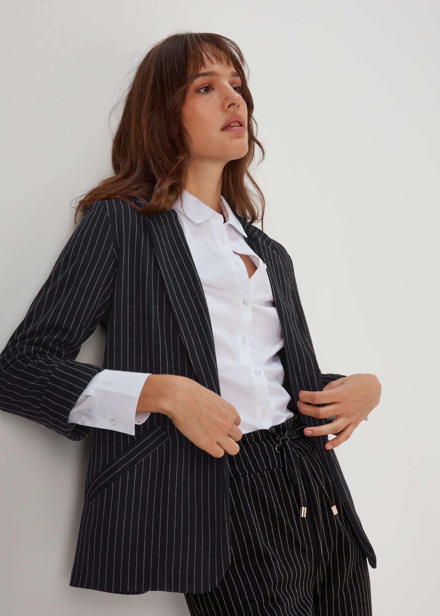 Buy Et Vous Pinstripe Ponte Blazer Online in Bahrain from Matalan