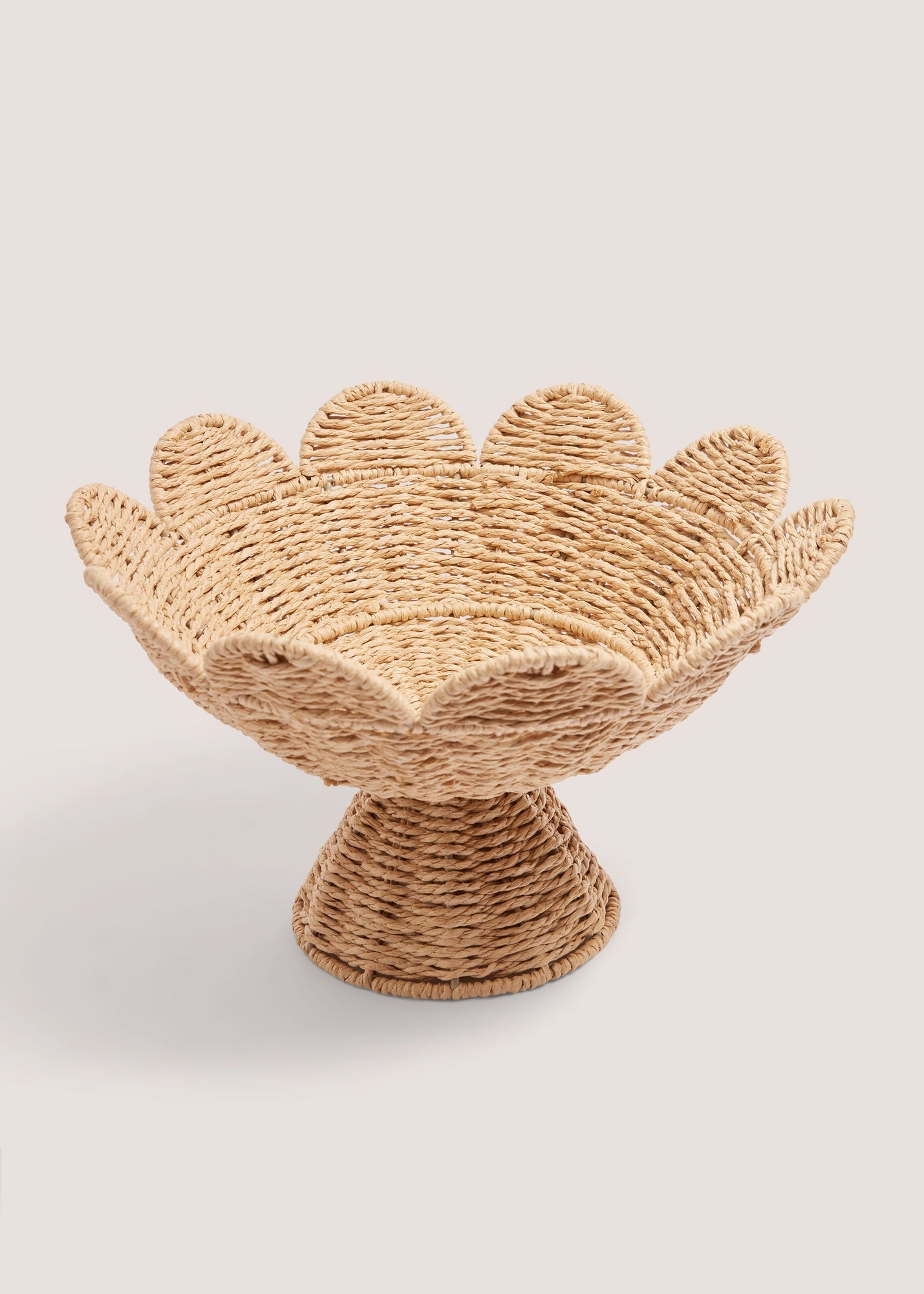 Buy Decorative Woven Scallop Bowl (31cm x 31cm)-Wood Online in Qatar ...