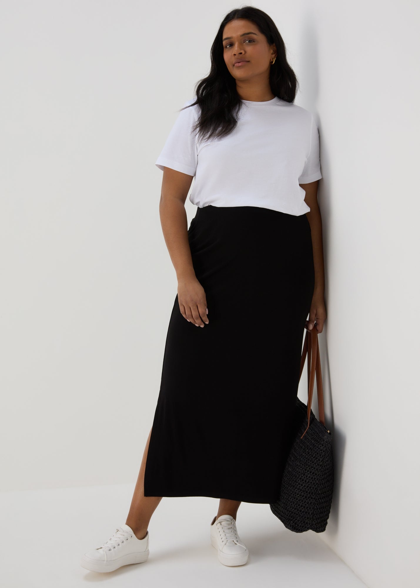 Buy Jersey Maxi Skirt Online in UAE - bfab