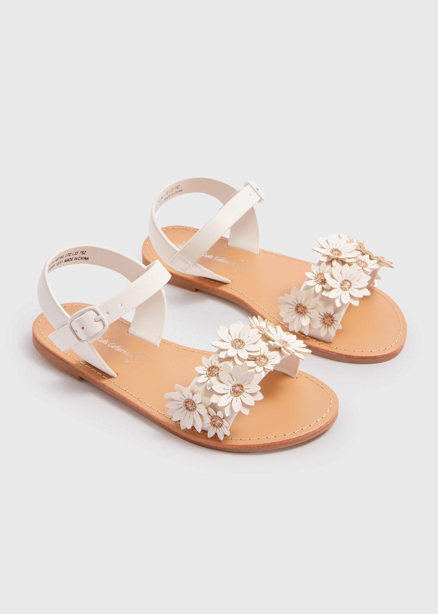 Buy Girls Flower Applique Sandals Online in Oman from Matalan