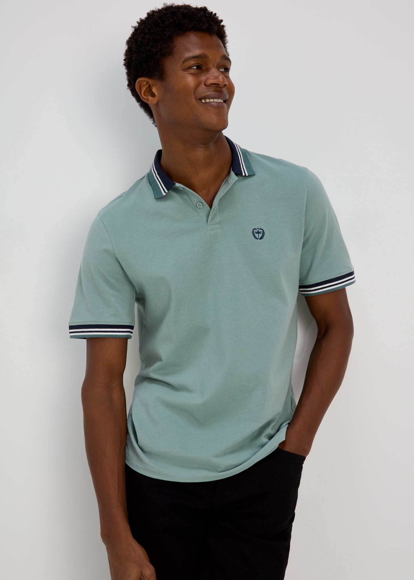 Buy Tipped Polo Shirt Online in Oman from Matalan