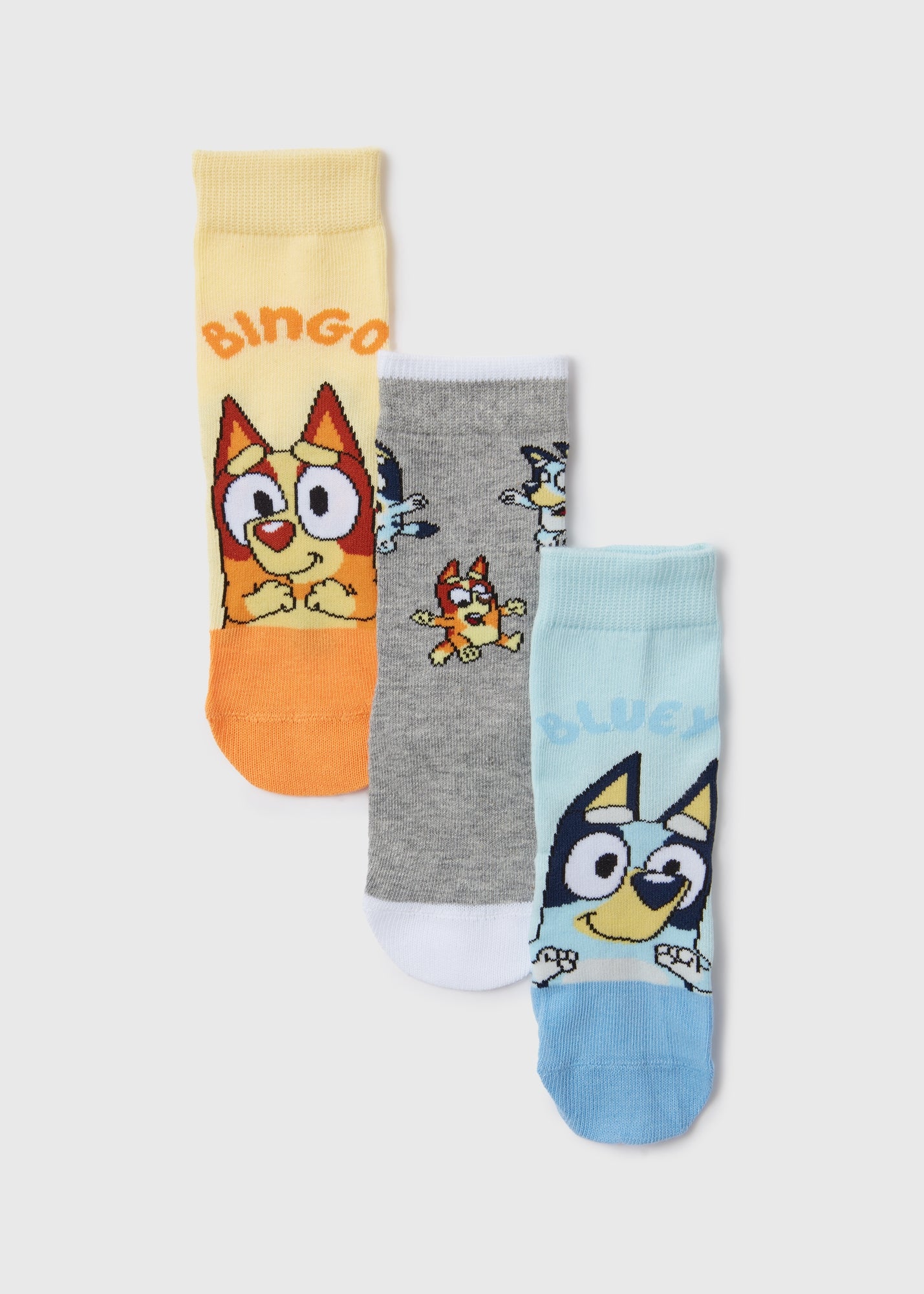 Buy Kids Bluey 3 Pack Socks Online in Qatar from Matalan