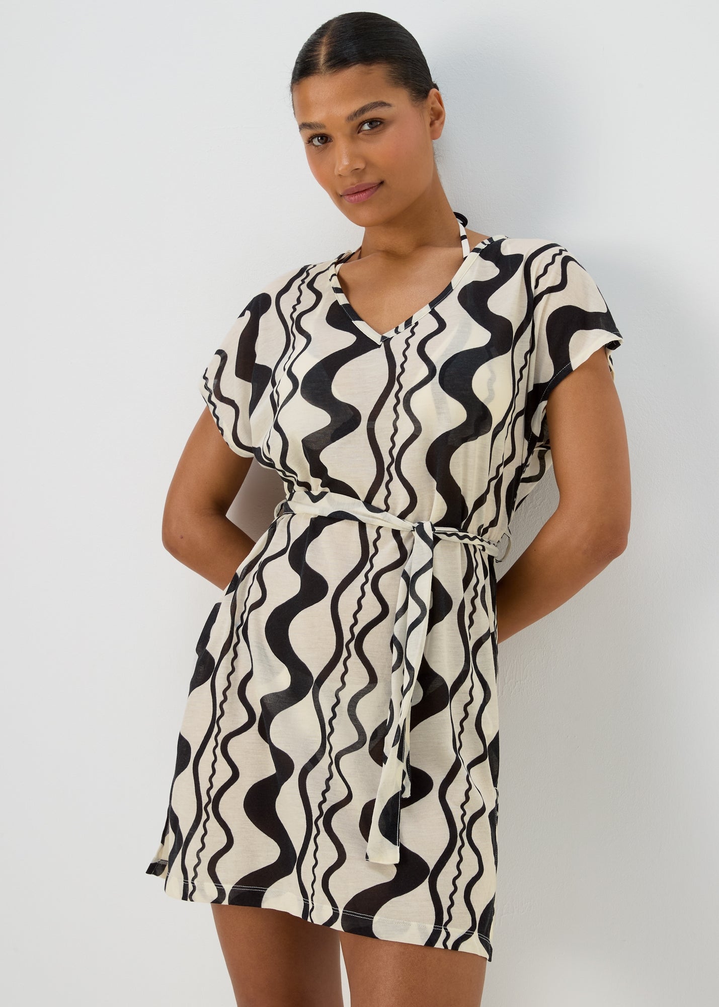 Buy Swirl Print Jersey Kaftan Online in Jordan from Matalan