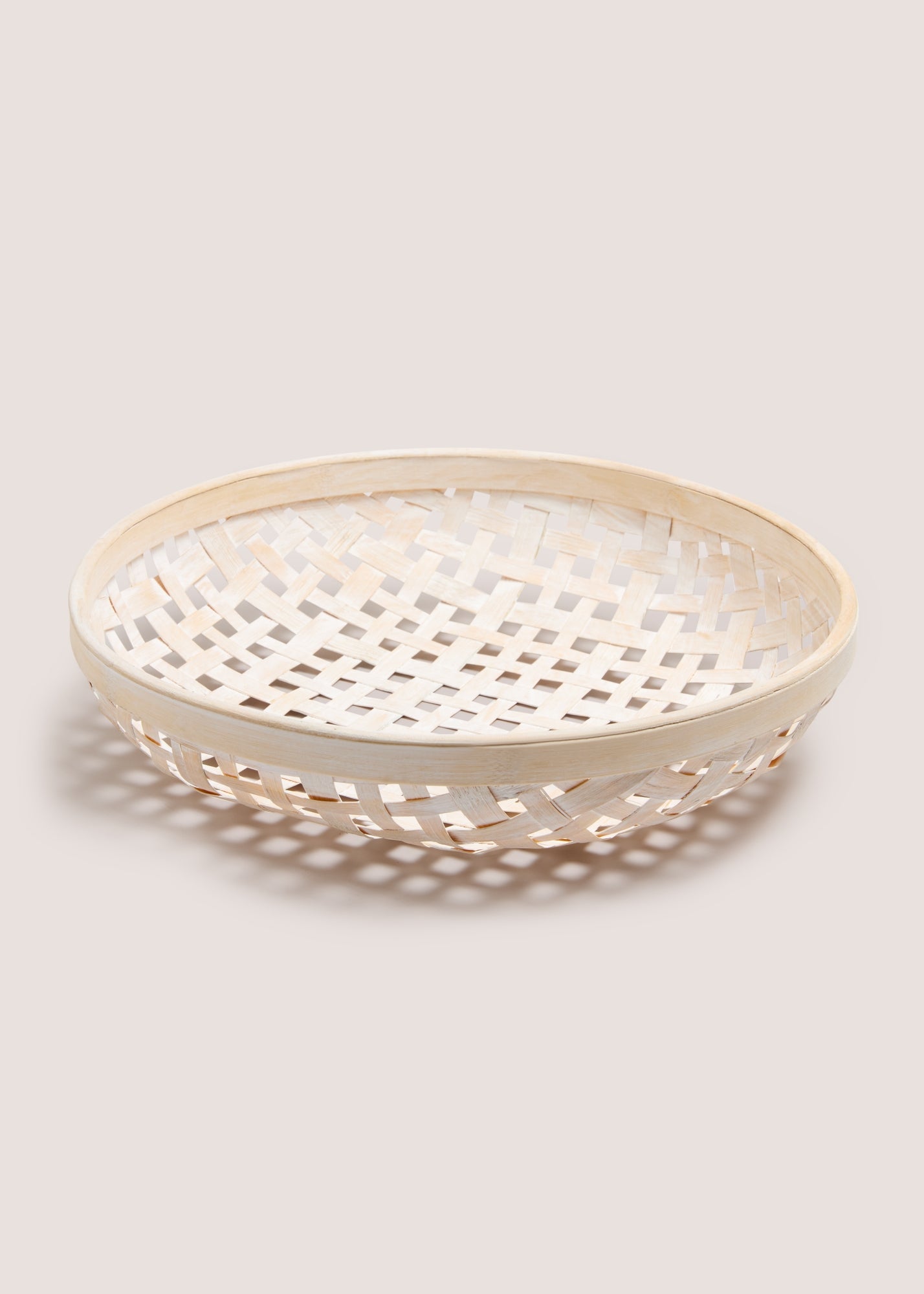 Buy Natural Large Bamboo Tray (7cm x 25cm x 25cm)-Natural Online in UAE ...