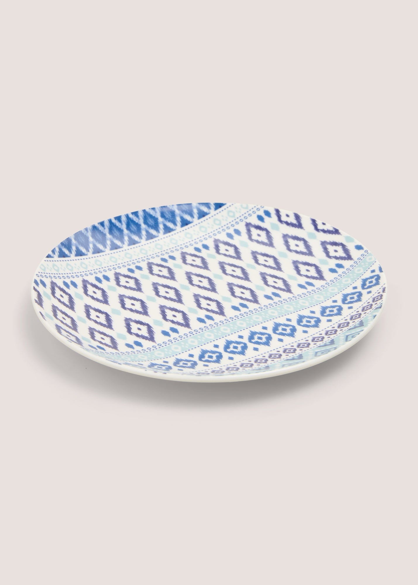 Buy Indigo Geo Design Side Plate (19cm)-Blue/White Online in UAE from ...