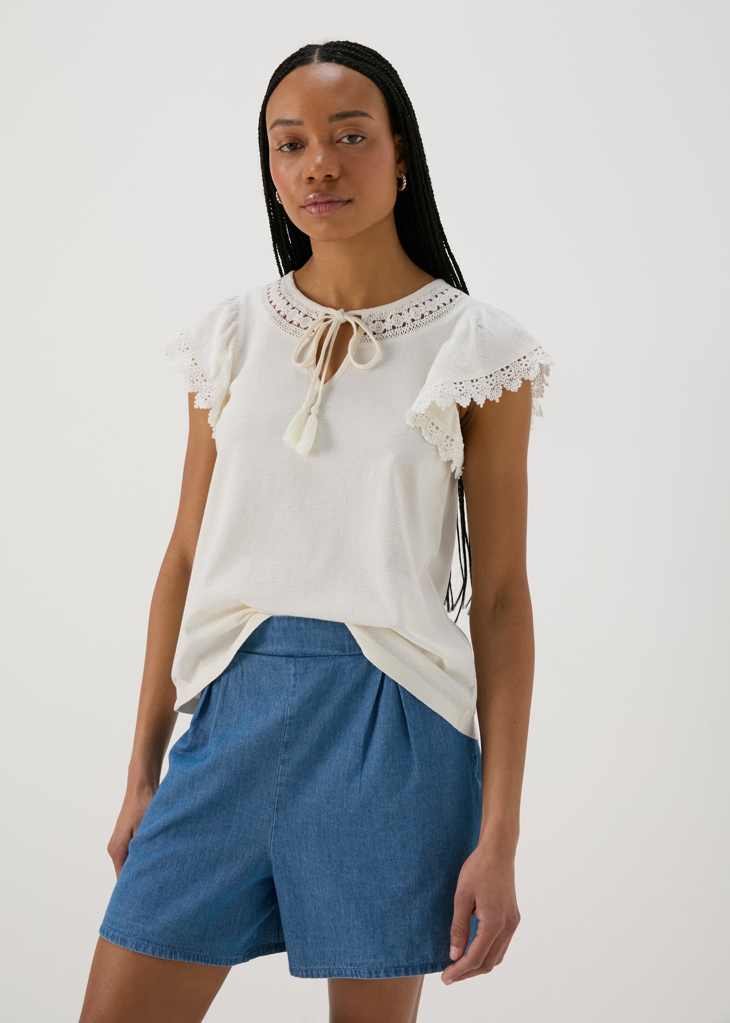 Buy Textured Lace Top Online in Jordan from Matalan