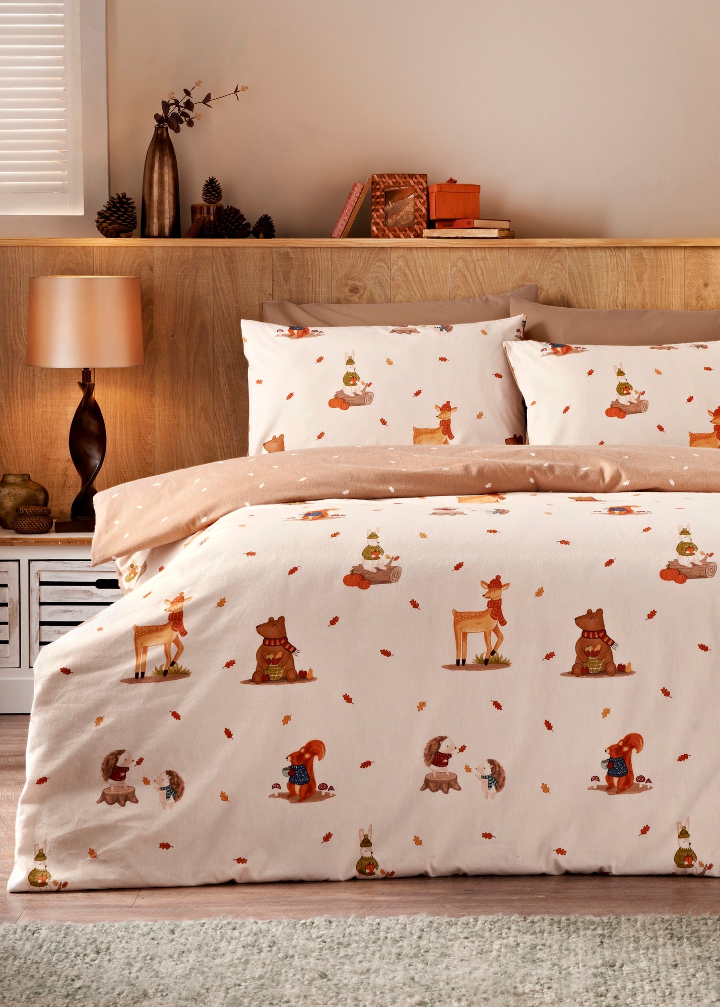 Buy Woodland Animal Brushed Cotton Duvet Set Online in UAE from Matalan