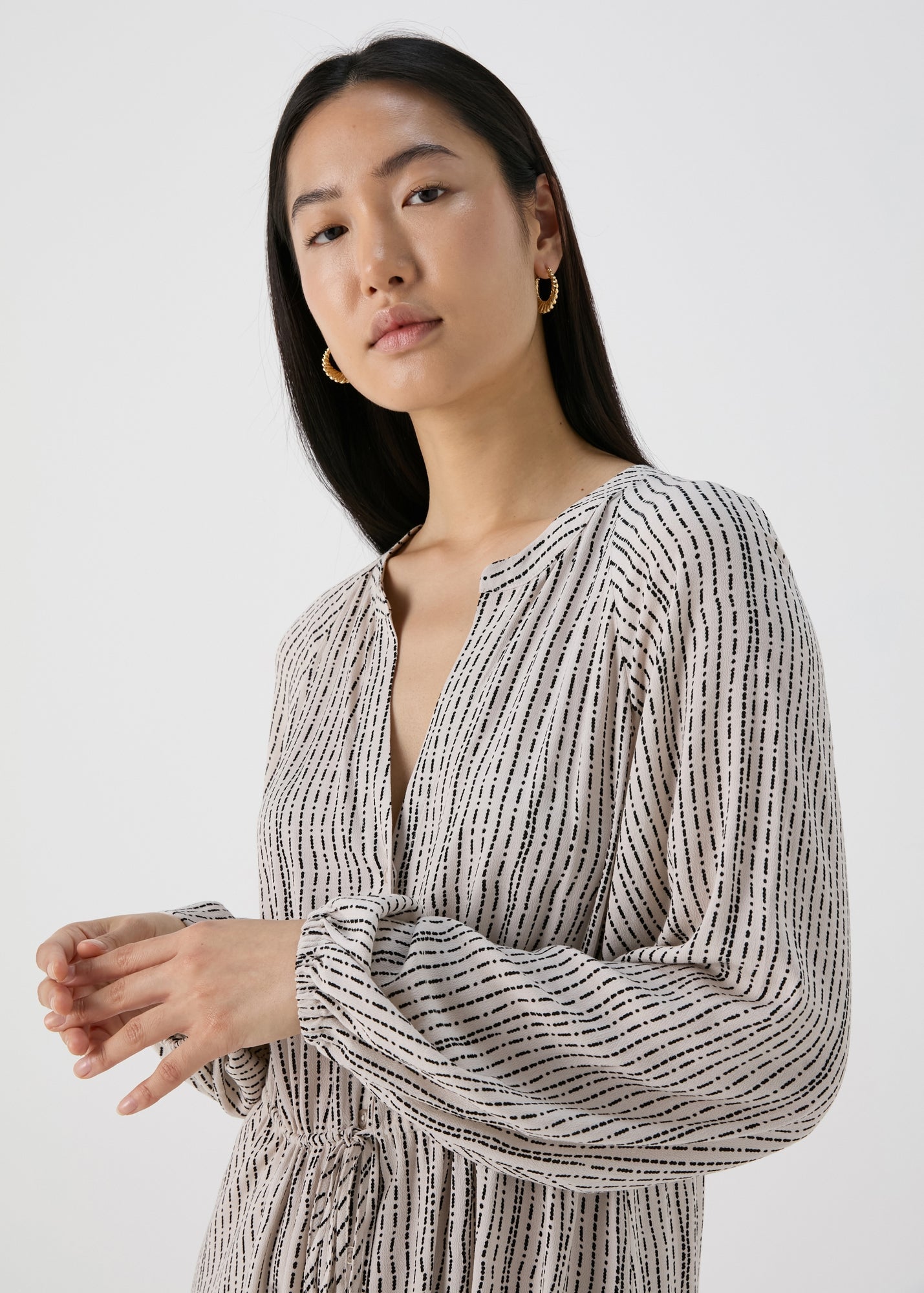 Buy Et Vous Patterened Shirt Midi Dress Online in UAE - bfab