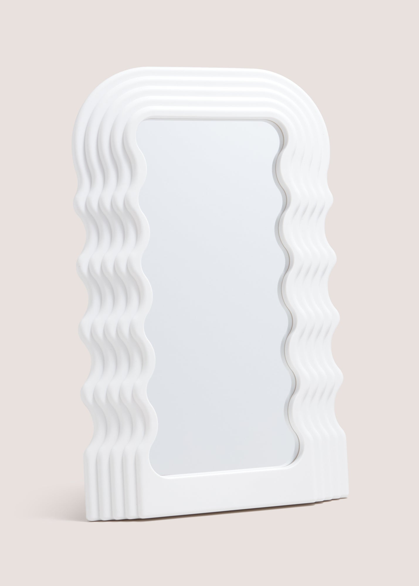 Buy Wavy Mirror (0.43x0.33M)-White Online in Jordan from Matalan