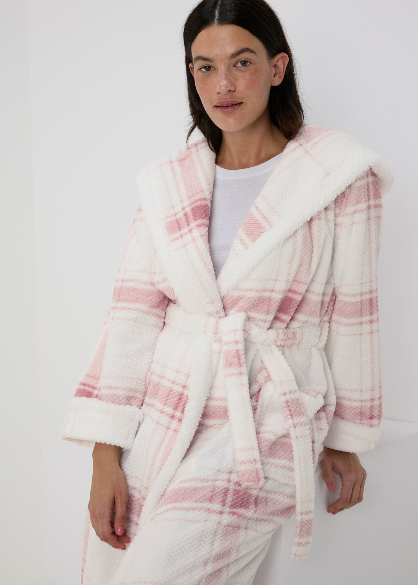 Buy Check Dressing Gown Online in Qatar from Matalan