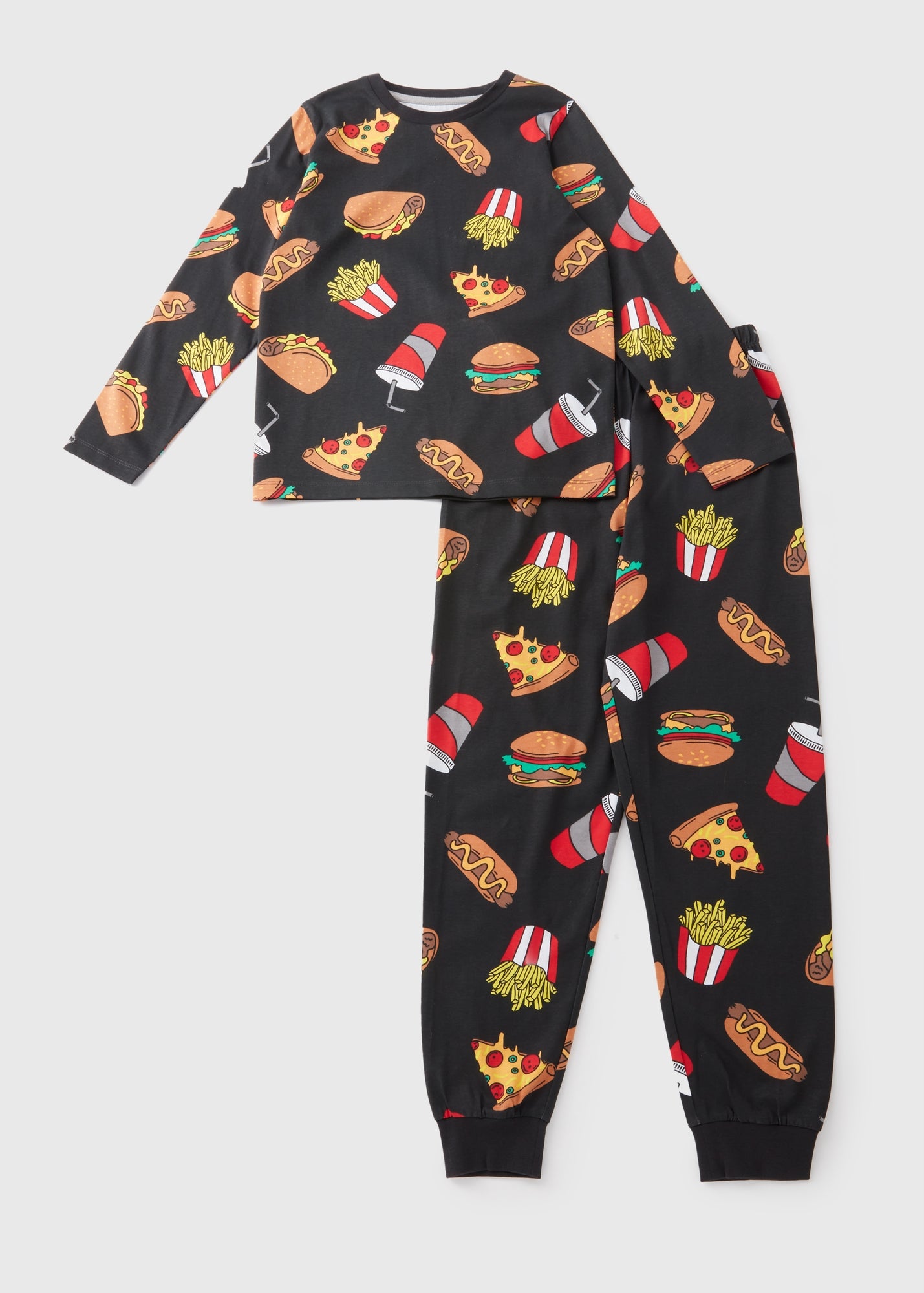 Buy Boys All Over Food Print Pyjama Set Online in Jordan from Matalan