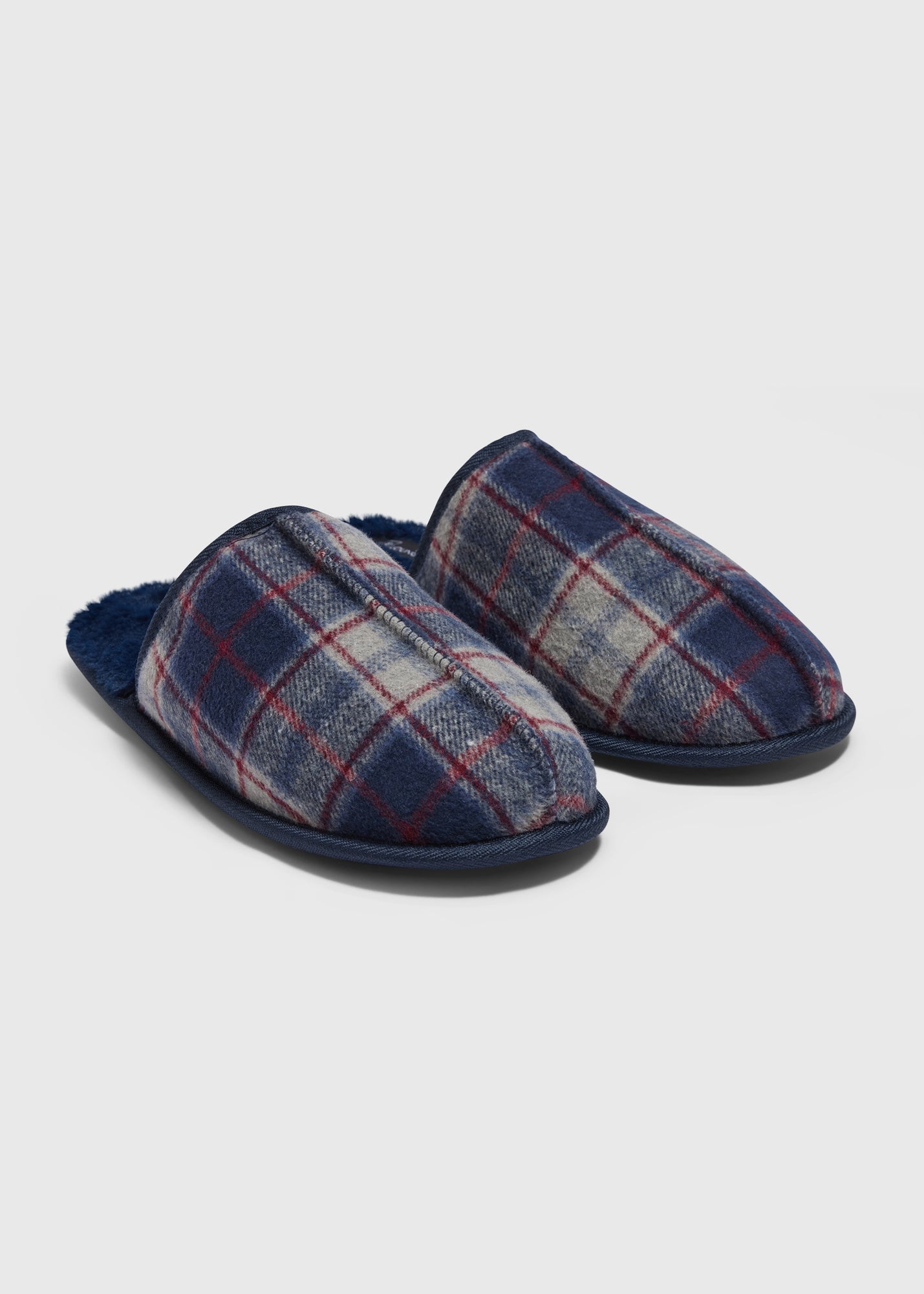 Buy Check Mule Slippers Online in UAE from Matalan