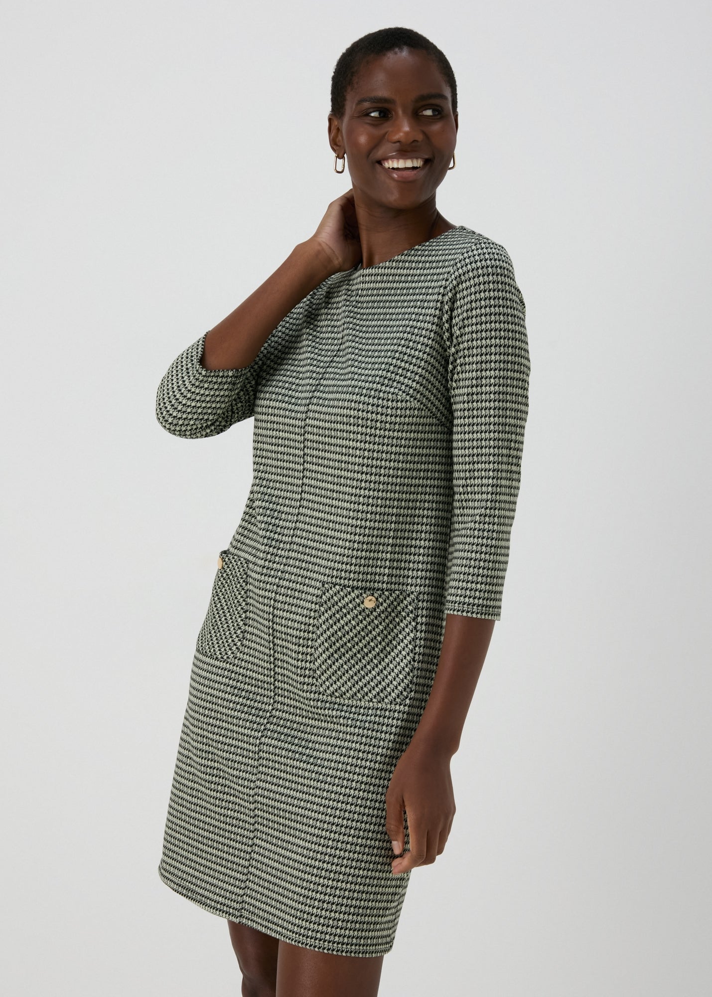Buy Et Vous Dogtooth Ponte Dress Online in UAE from Matalan