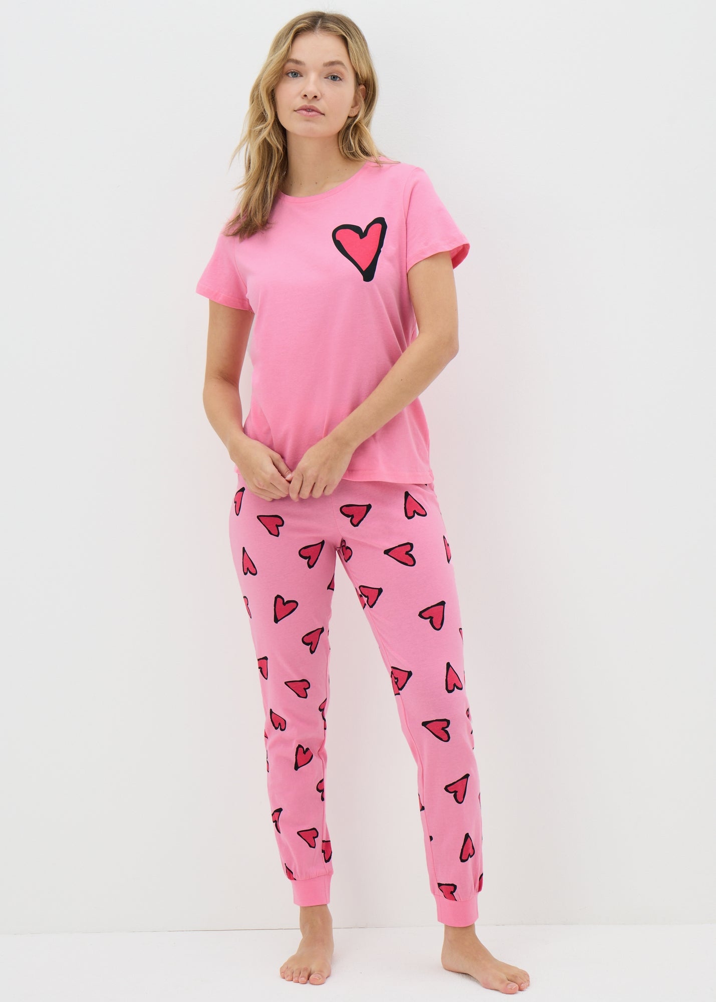 Buy Heart Pyjama Set Online in Qatar from Matalan