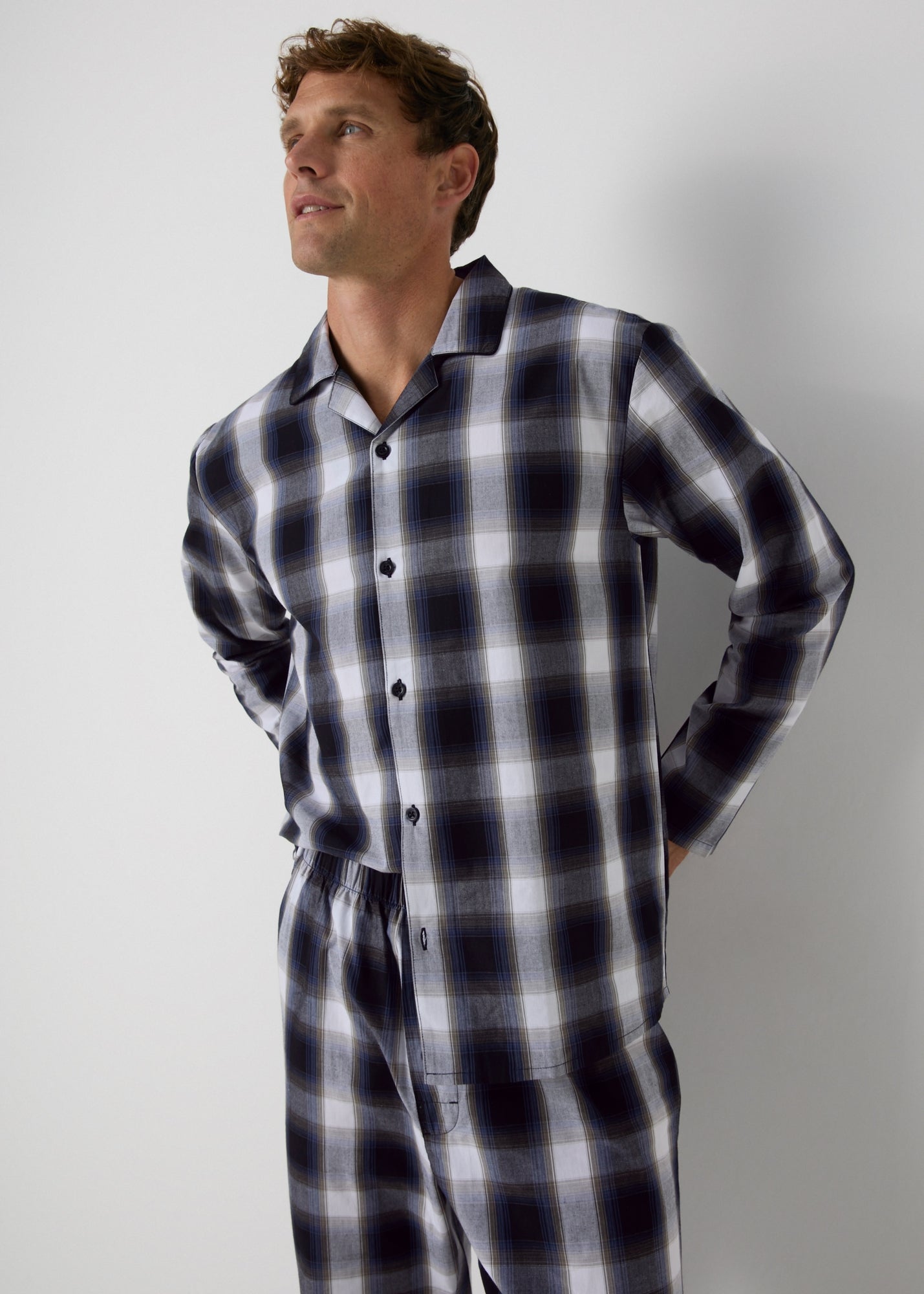 Buy Check Woven Pyjama Set Online in Jordan from Matalan