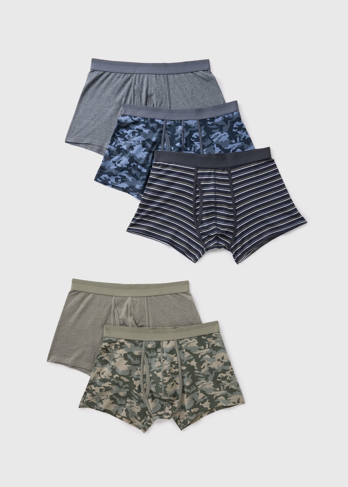 Buy 5 Pack Multicolour Stripe Keyhole Boxers Online in UAE - bfab