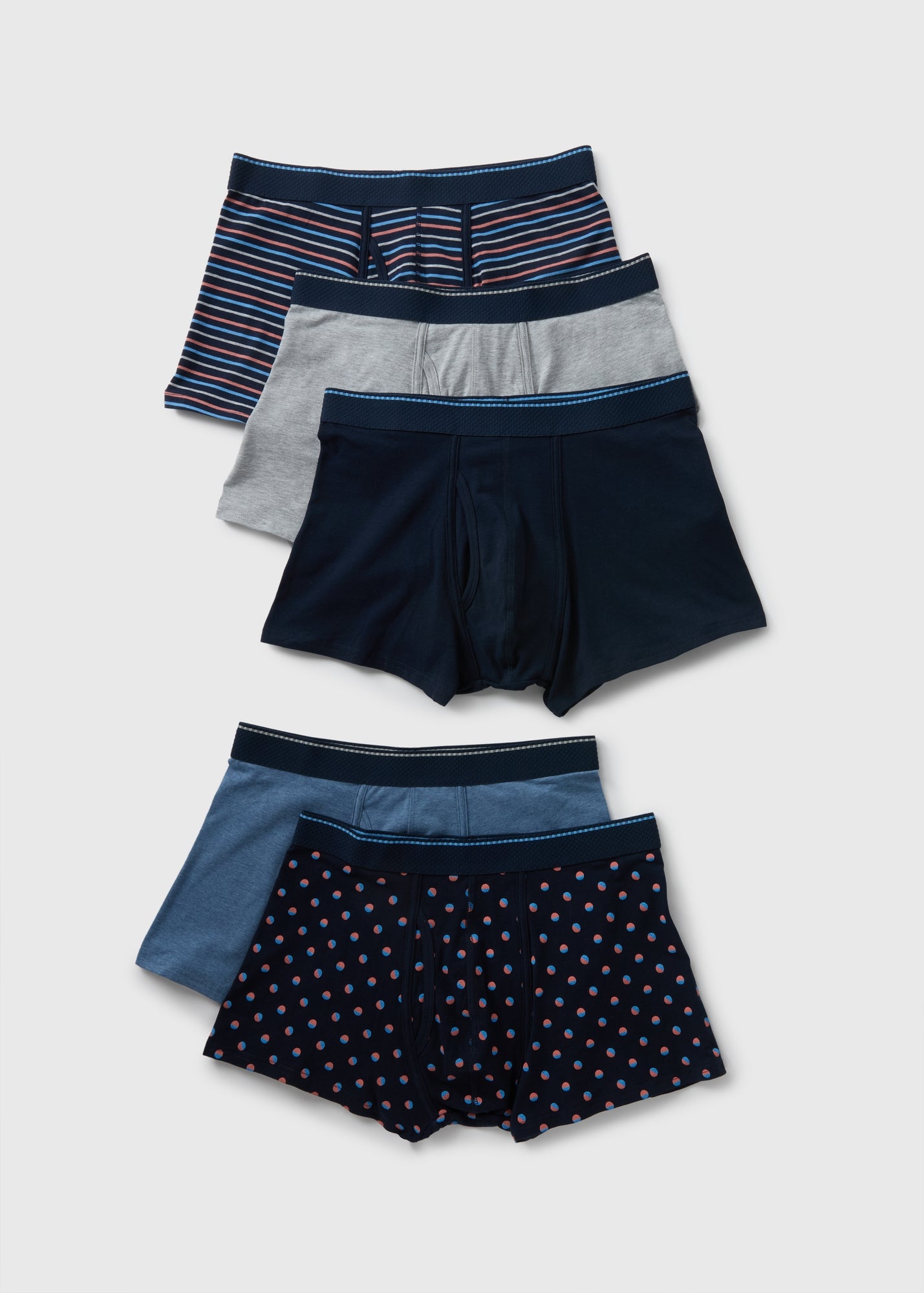 Buy 5 Pack Patterned Keyhole Boxers Online in UAE from Matalan
