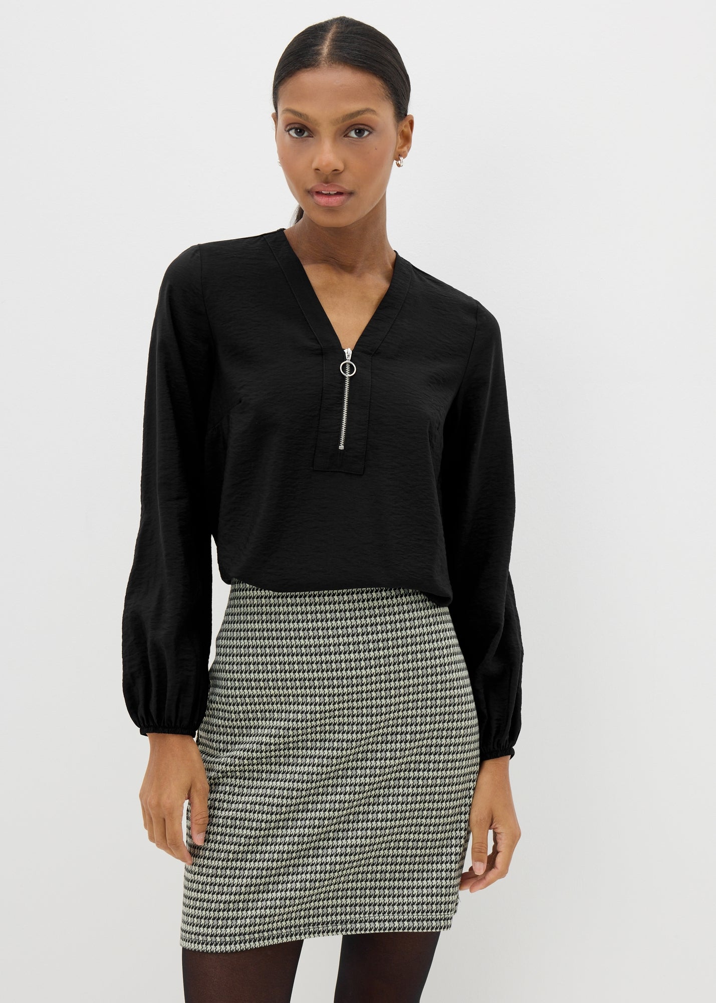 Buy Et Vous Zip Front Blouse Online in Jordan from Matalan