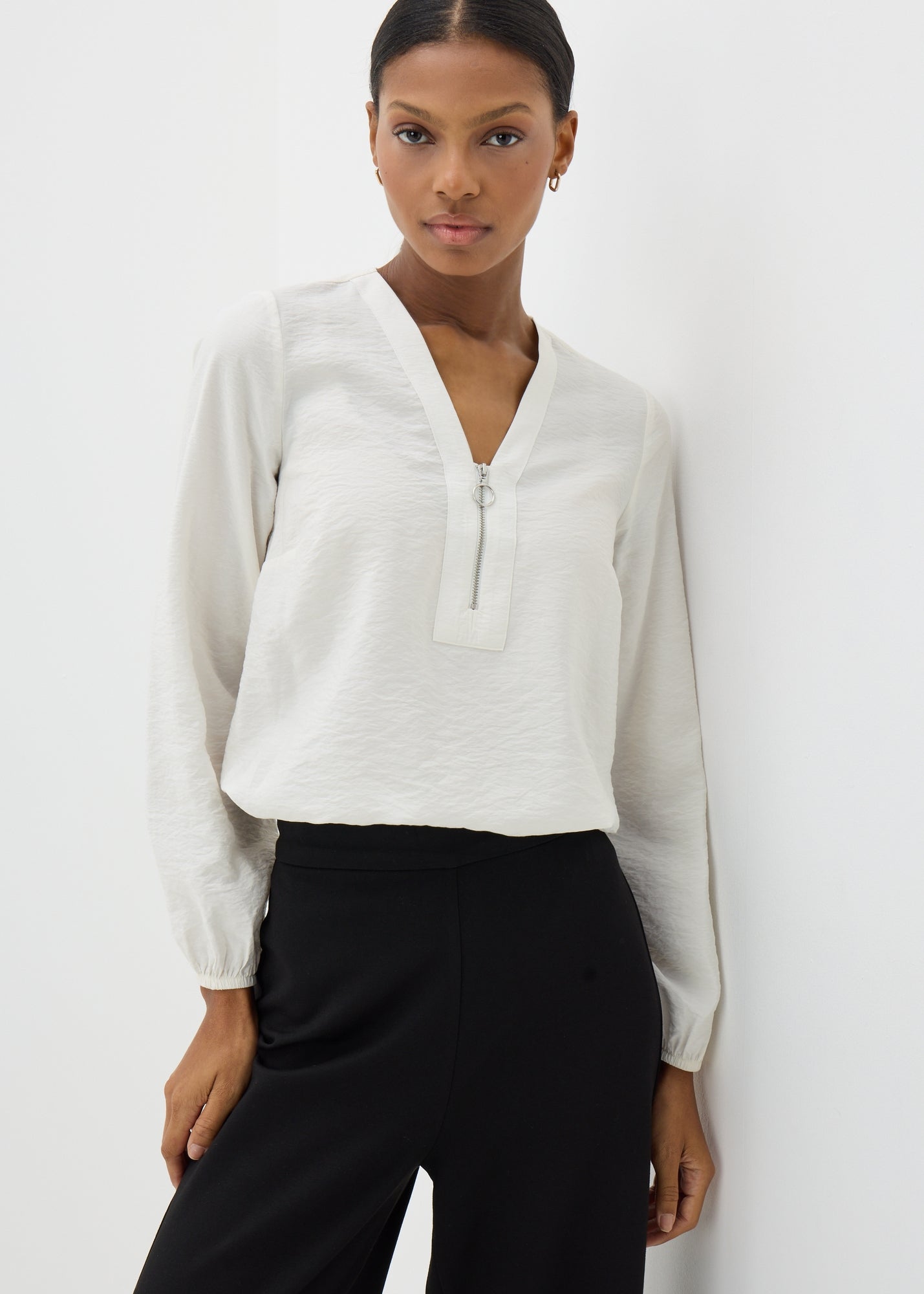 Buy Et Vous Zip Front Blouse Online in UAE from Matalan