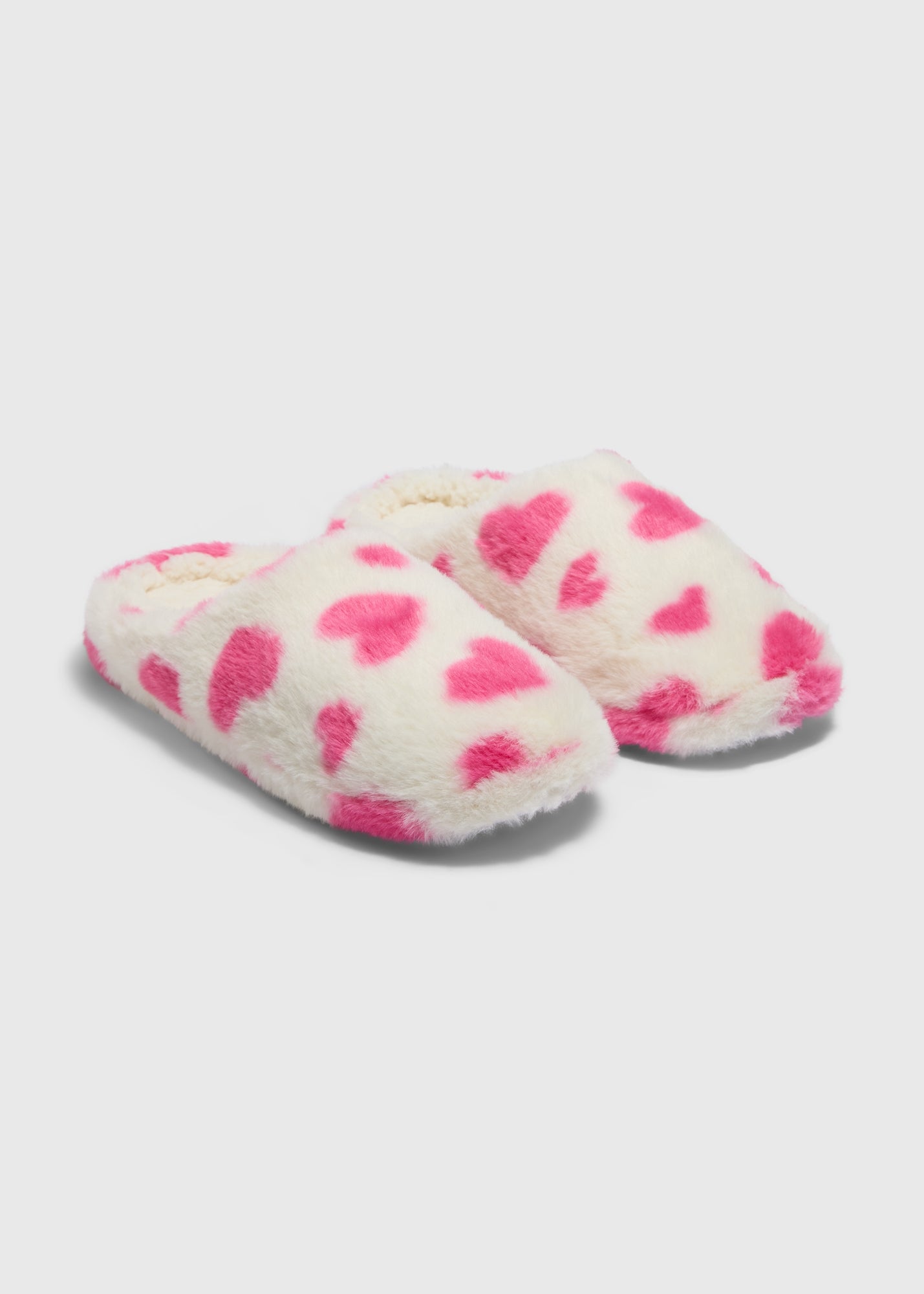 Buy Heart Pattern Mule Slippers Online in Oman from Matalan