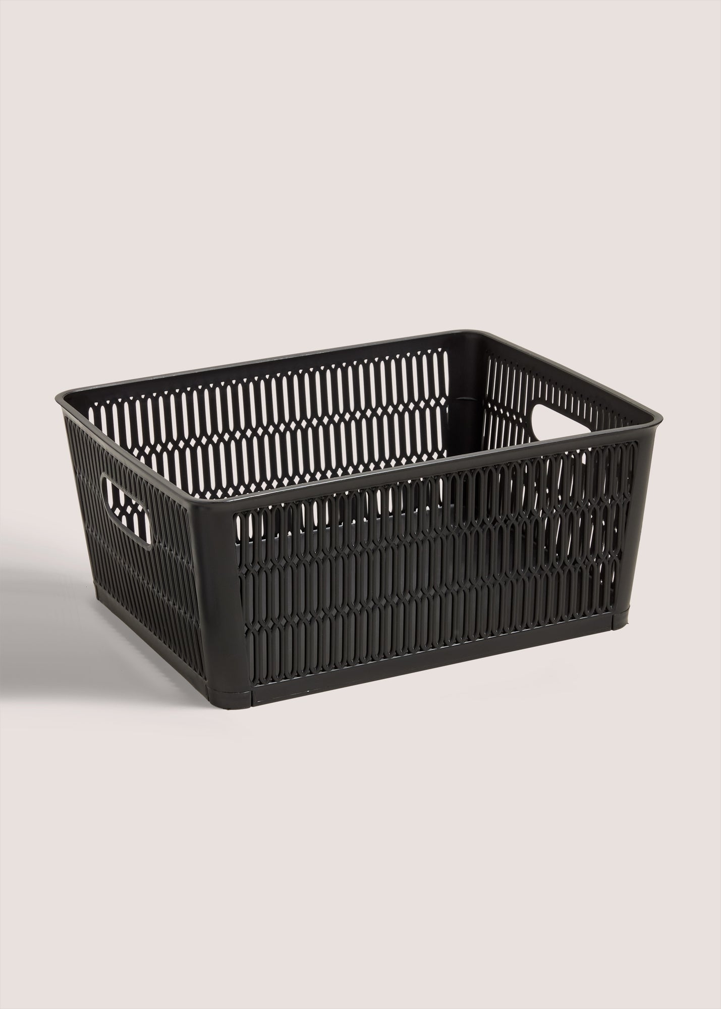 Buy Plastic Large Storage Basket-Black Online in Qatar from Matalan