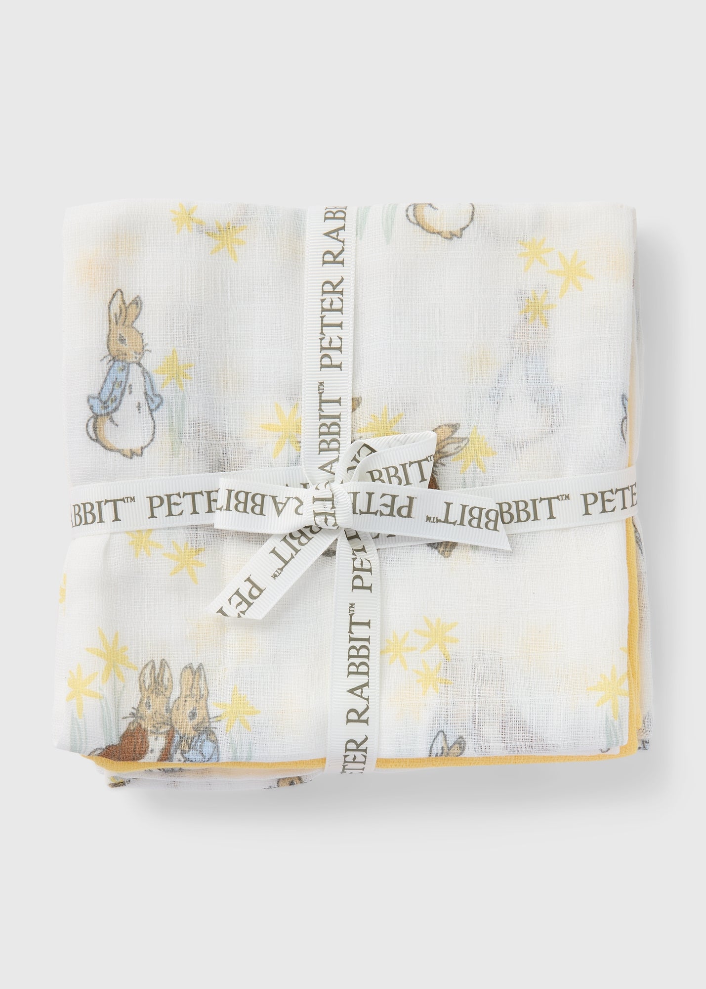 Buy 3 Pack Peter Rabbit Baby Muslin Cloths-White Online in Oman from ...
