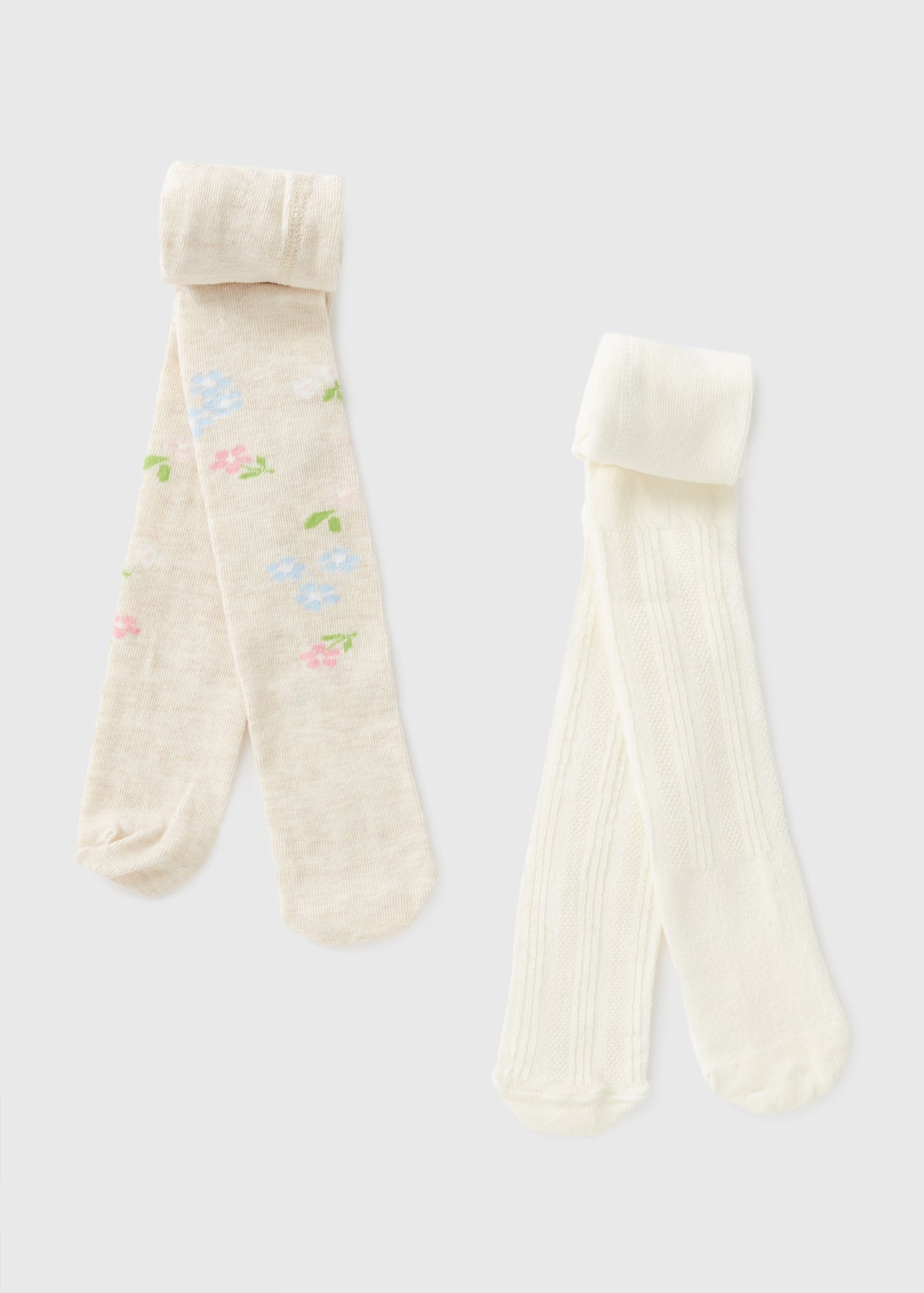 Buy 2 Pack Baby Flower Tights Online in Qatar from Matalan