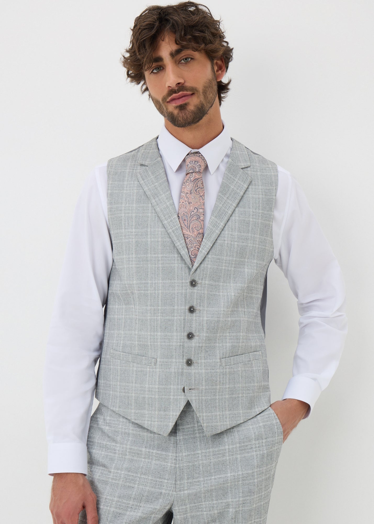 Buy Taylor & Wright Cassis Check Waistcoat Online in UAE - bfab