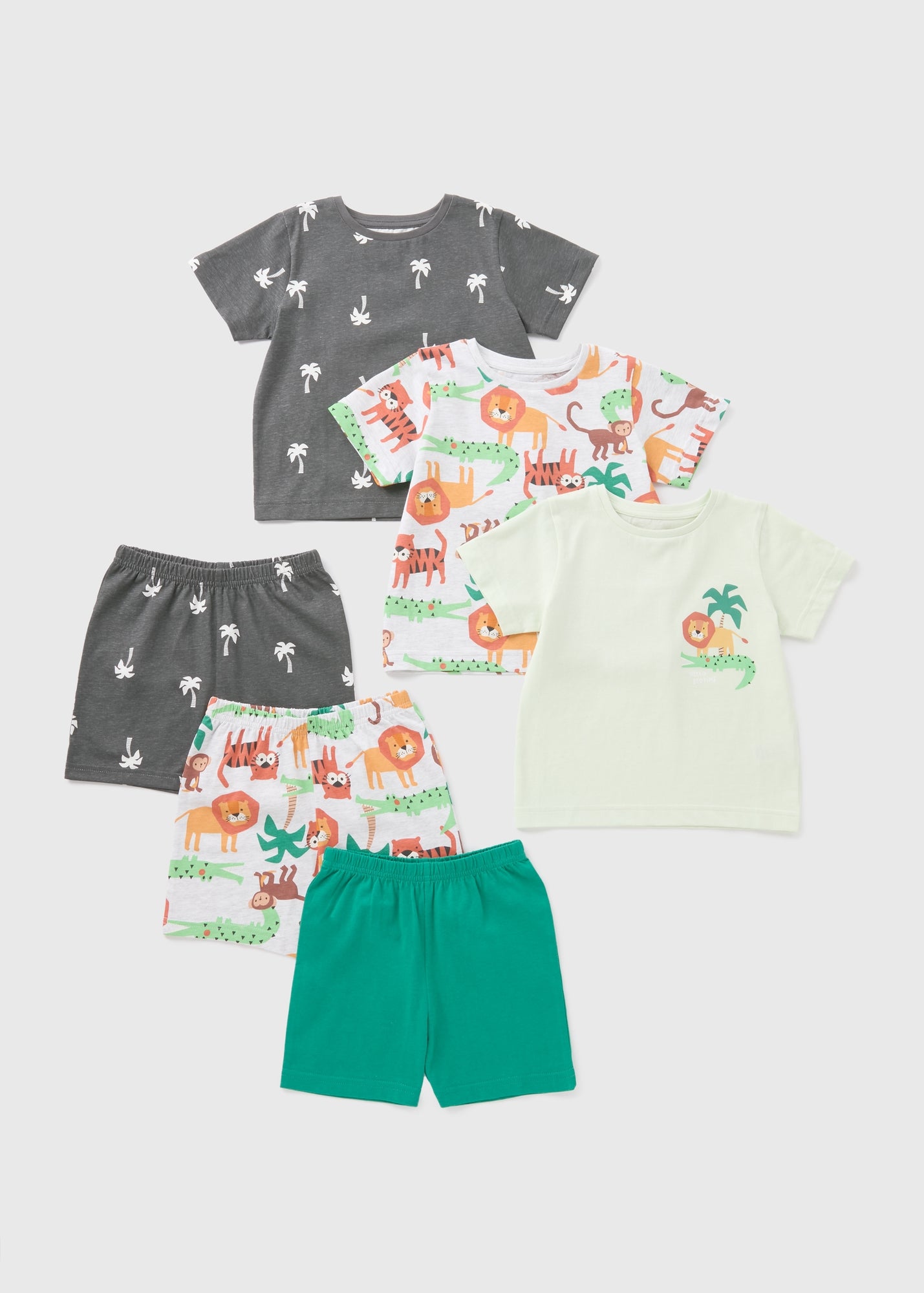Buy 3 Pack Boys Safari Pyjama Sets Online in Bahrain from Matalan
