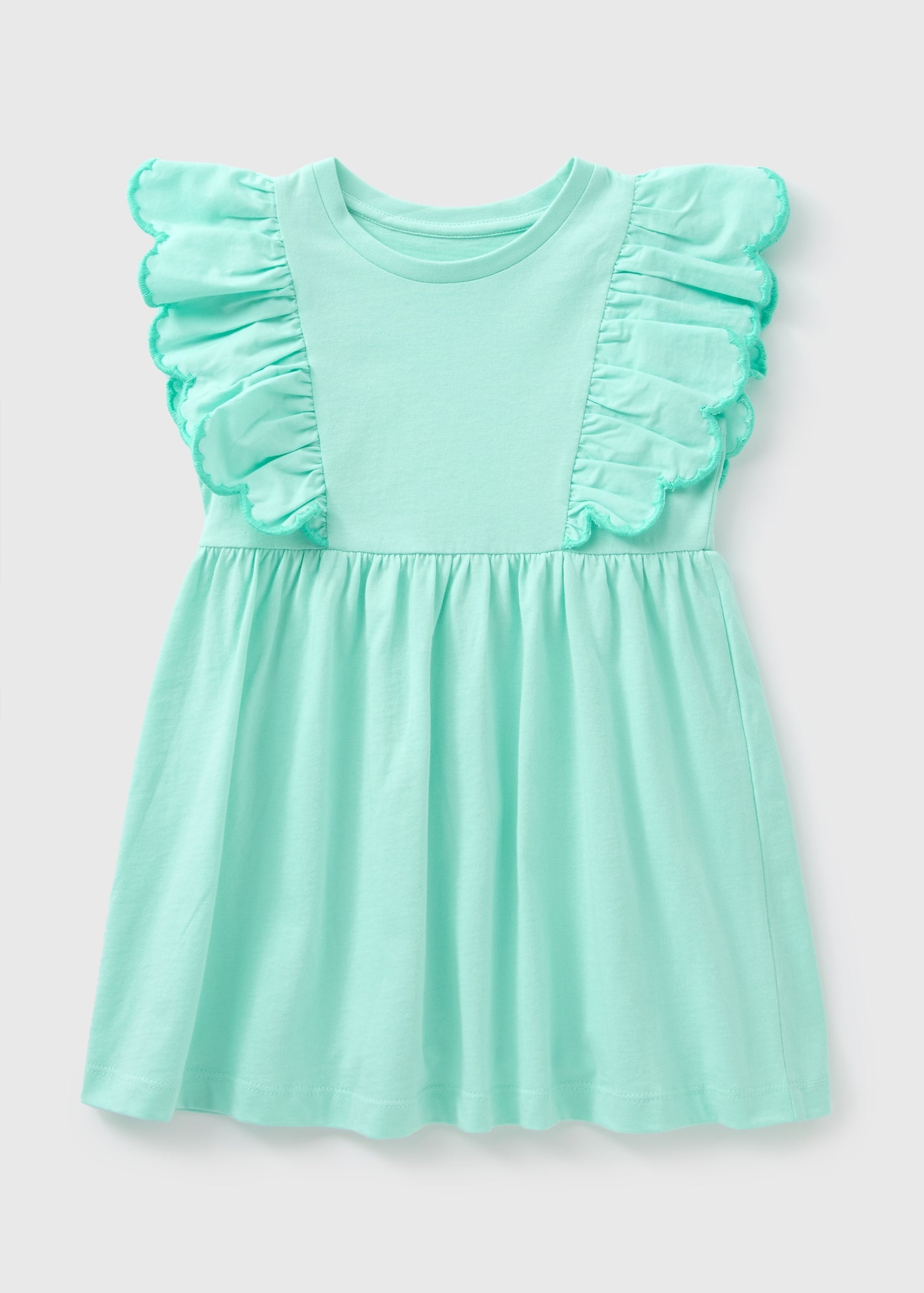 Buy Girls Turquoise Frill Trim Dress Online in Qatar from Matalan